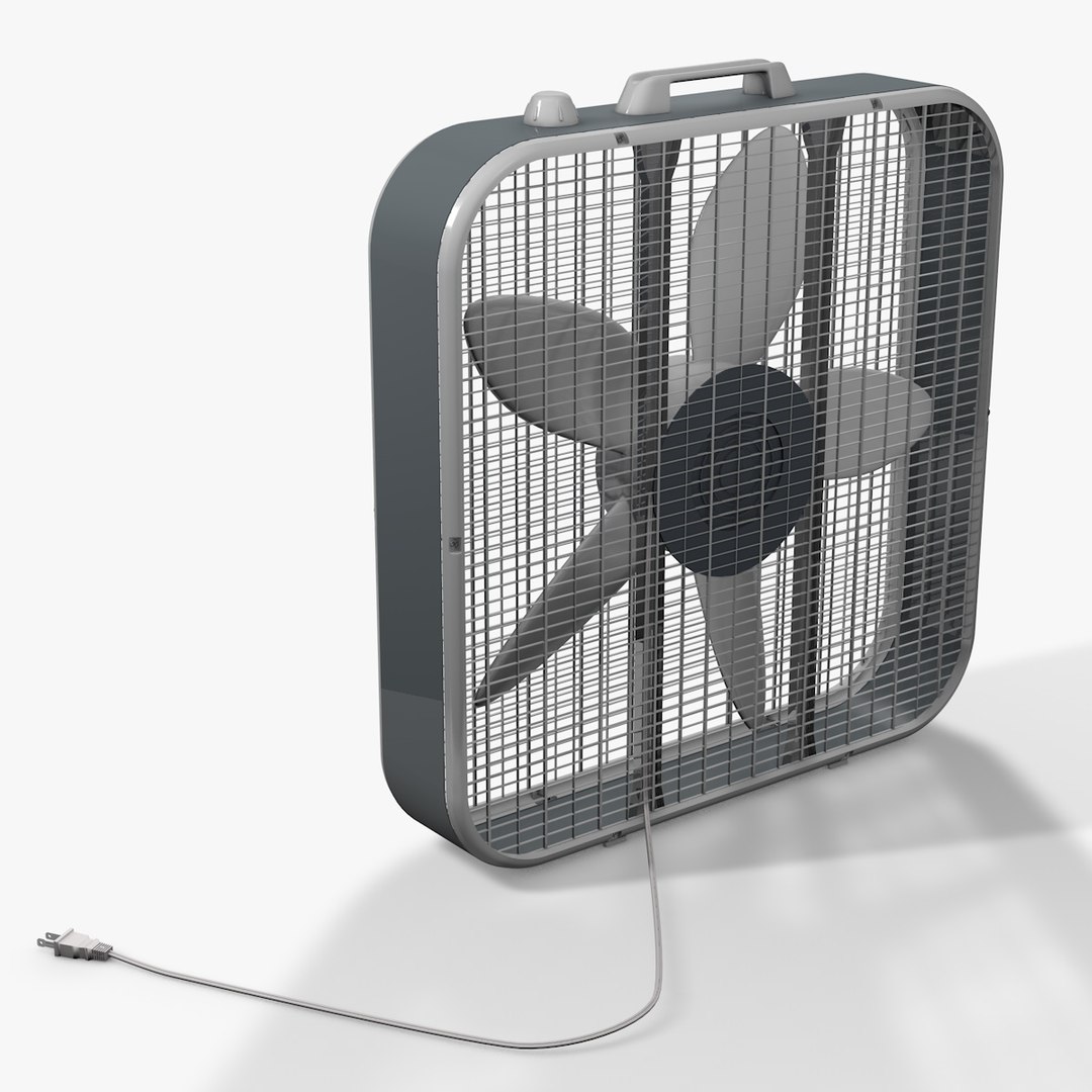3d model box fan