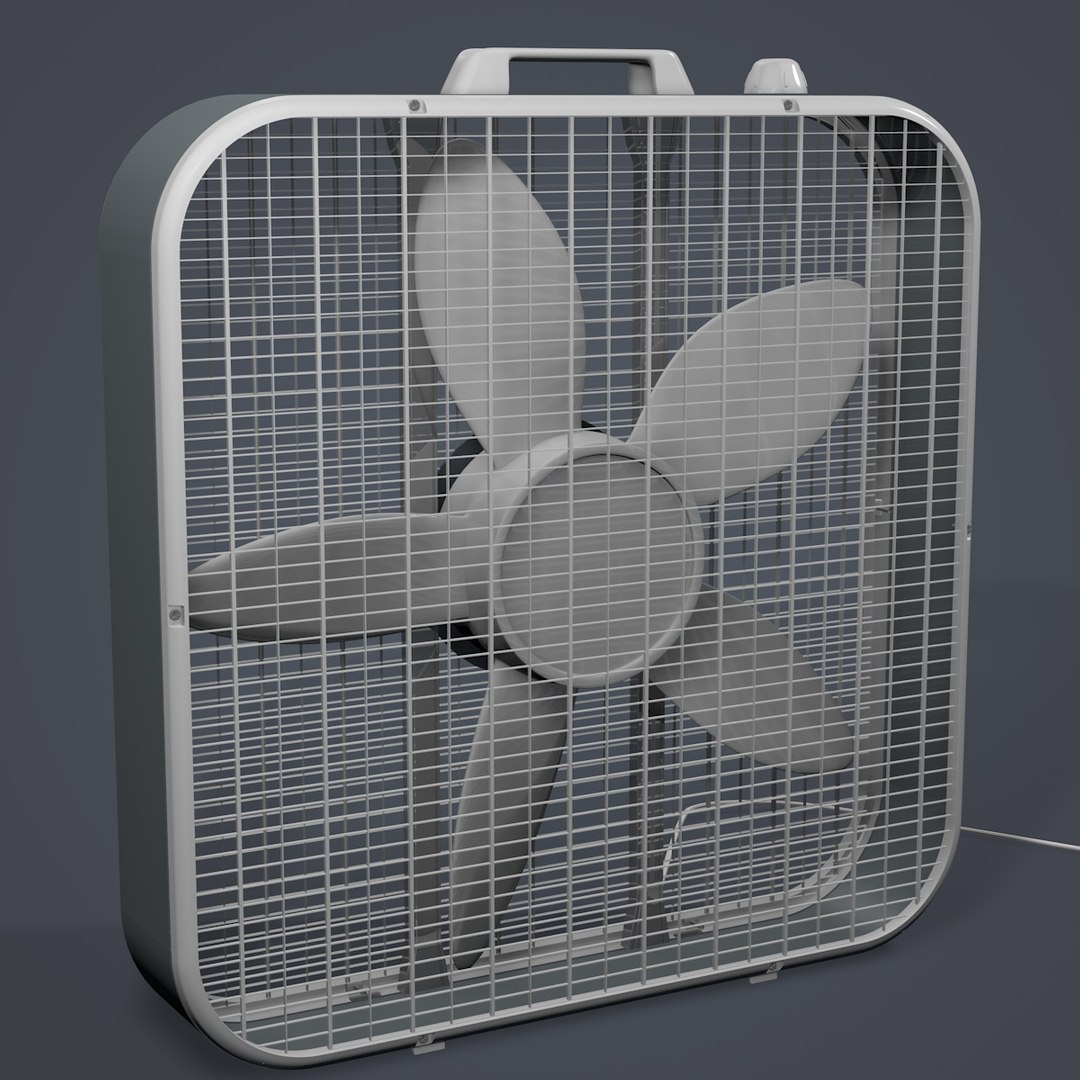 3d model box fan