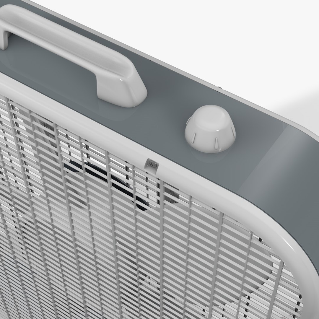 3d model box fan