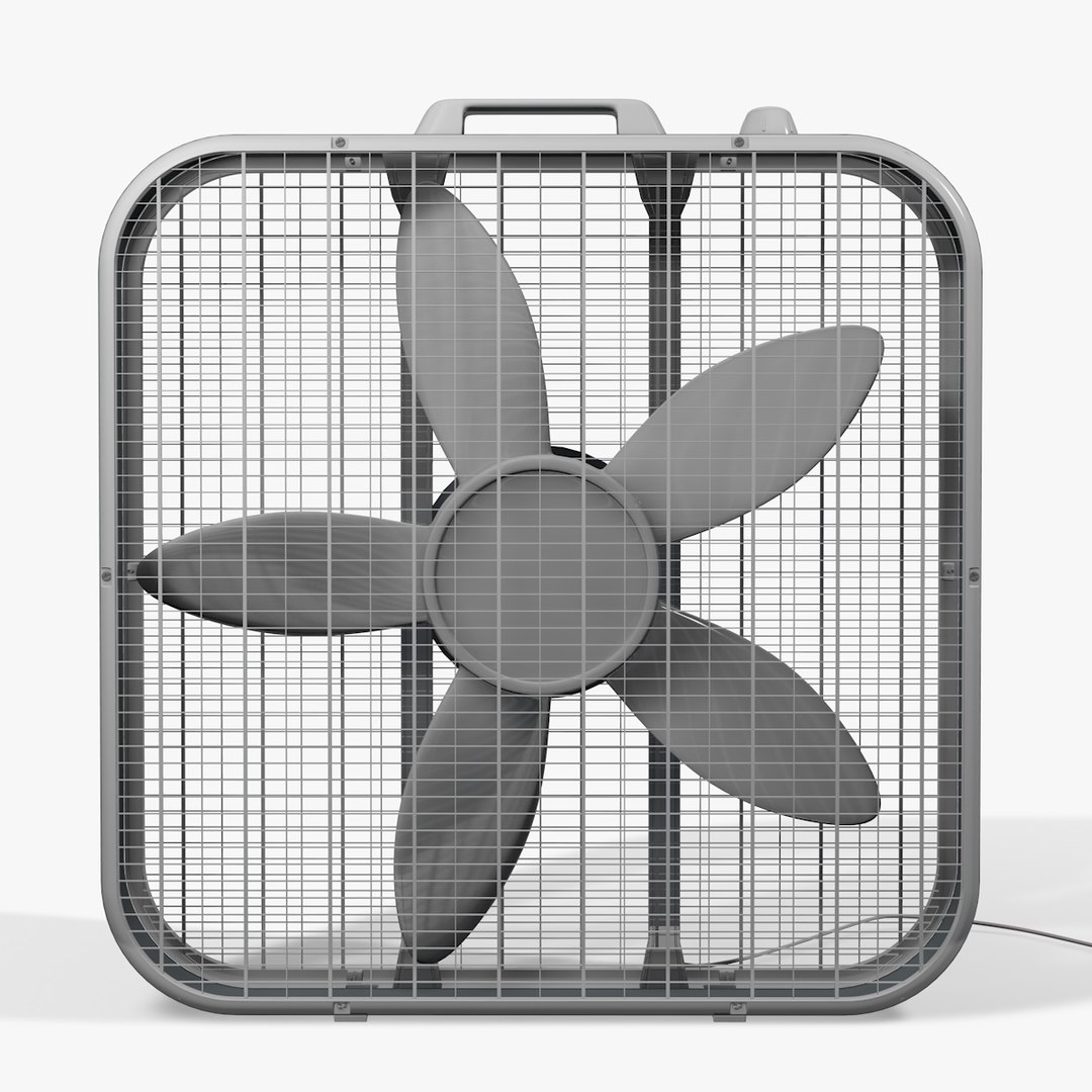 3d model box fan
