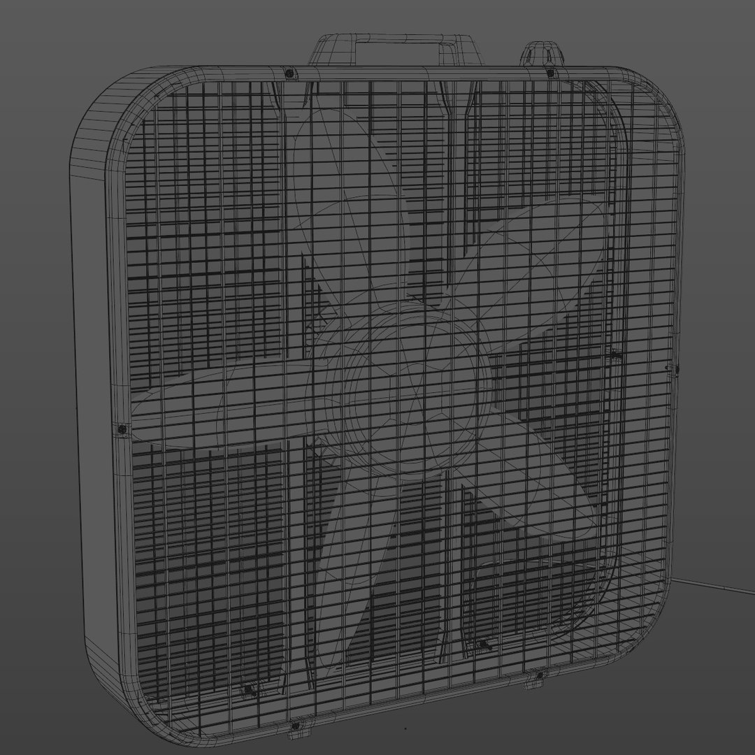3d model box fan