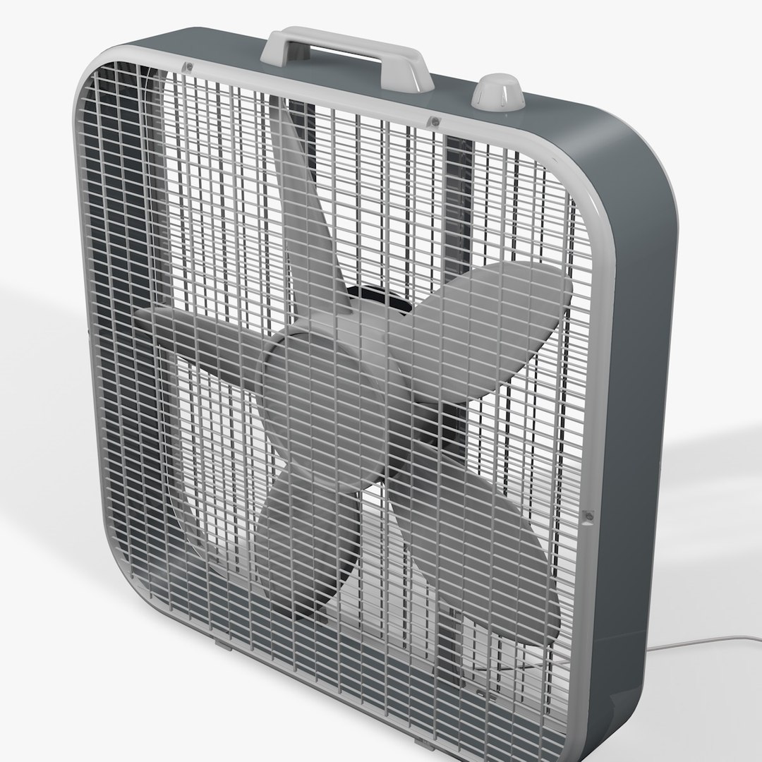 3d model box fan