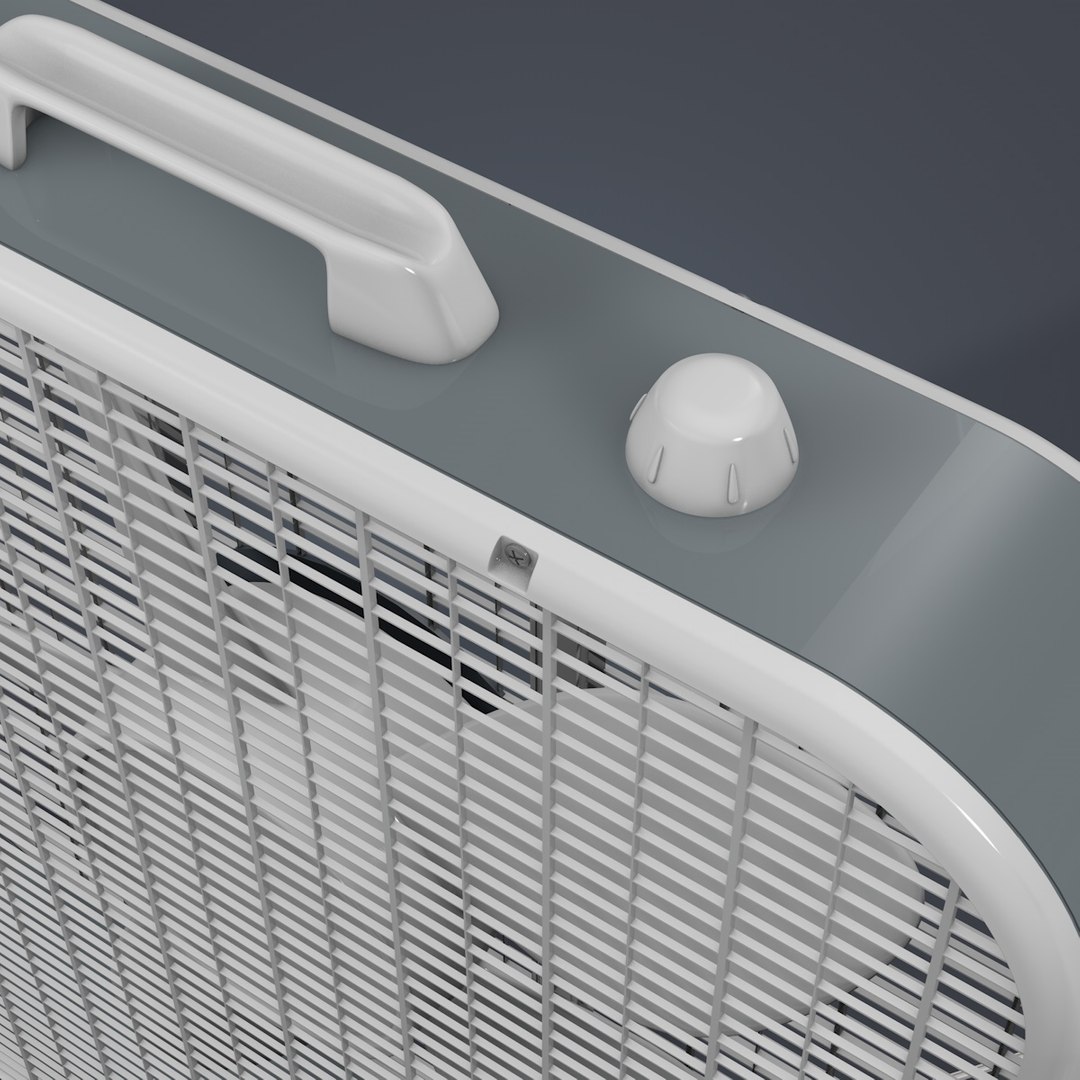 3d model box fan