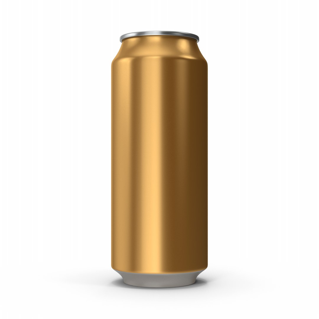 Gold Beer Can 3D Model - TurboSquid 2201695