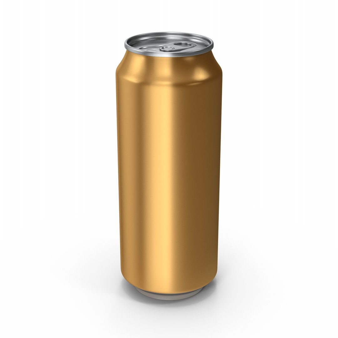 Gold Beer Can 3D Model - TurboSquid 2201695
