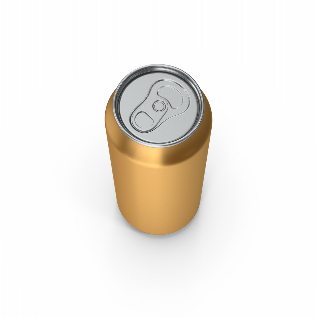 Gold Beer Can 3D Model - TurboSquid 2201695