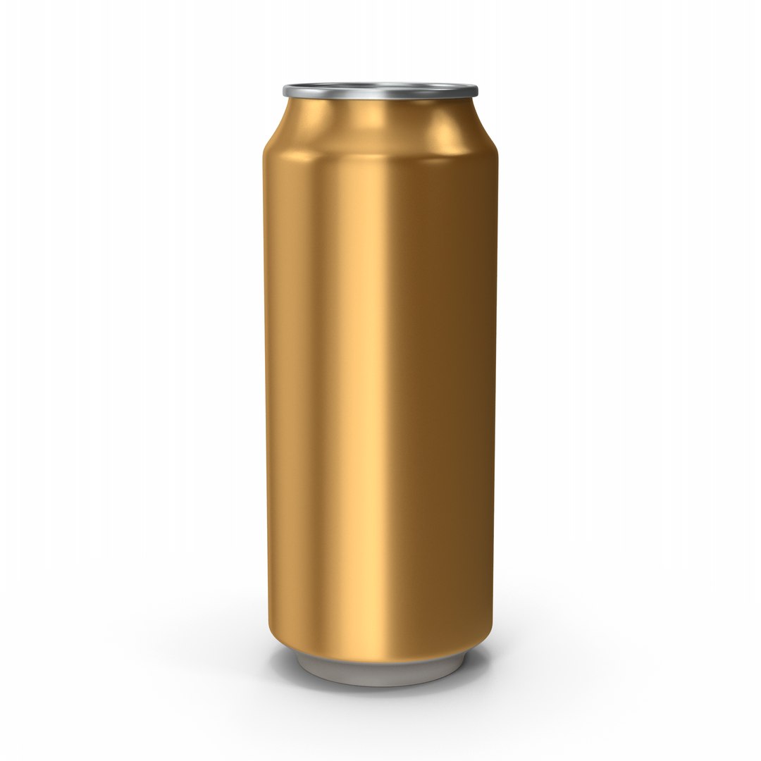 Gold Beer Can 3D Model - TurboSquid 2201695