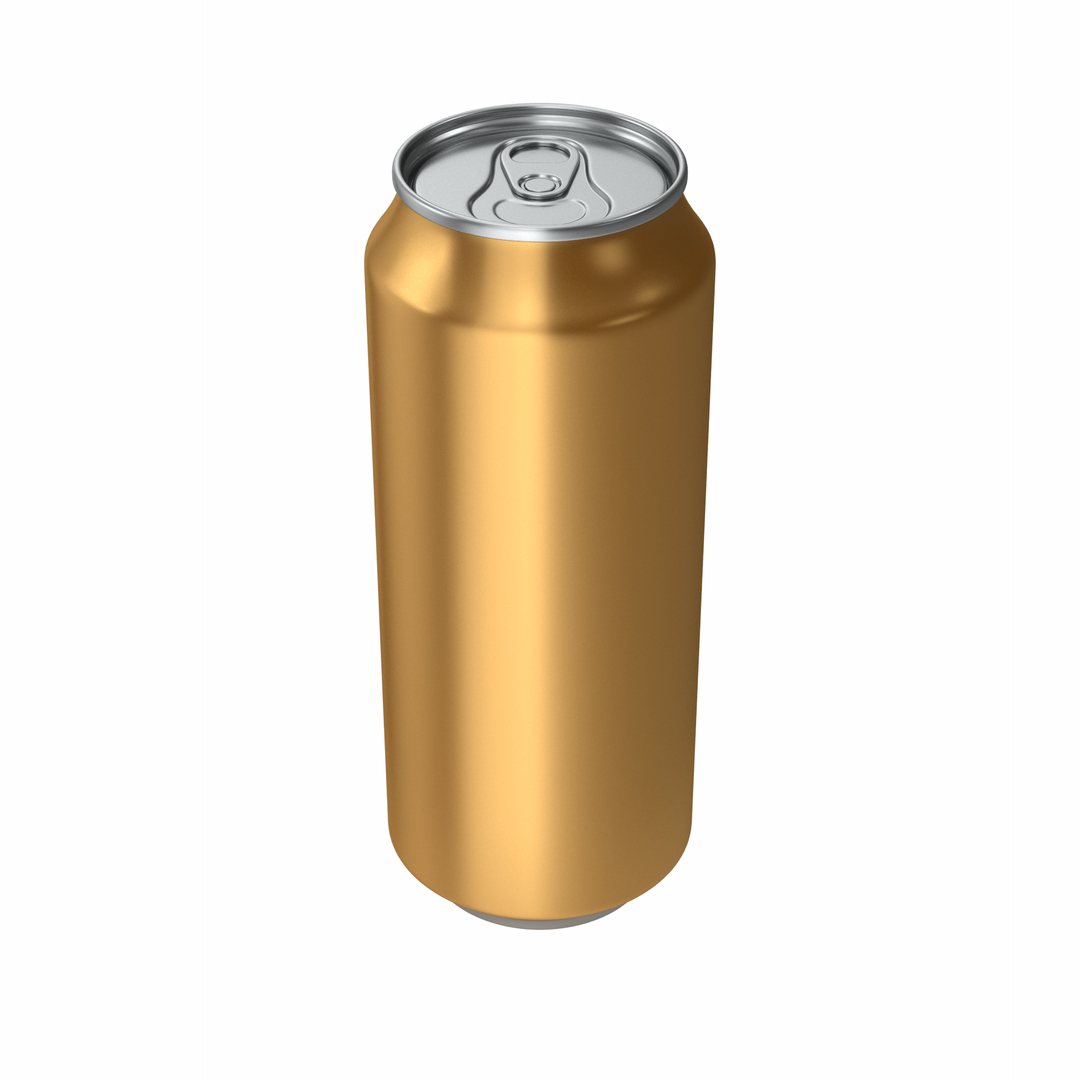 Gold Beer Can 3D Model - TurboSquid 2201695