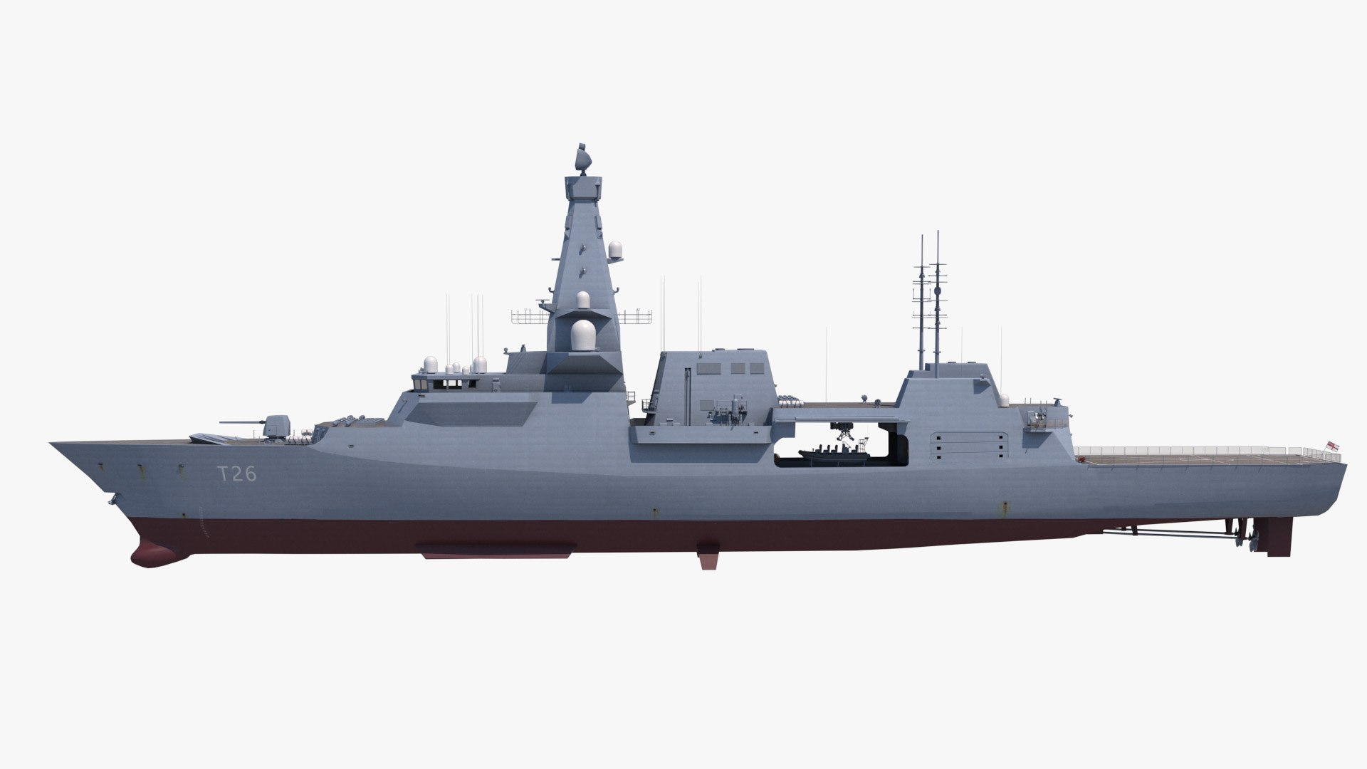 Type 26 frigate 3D model - TurboSquid 1222446