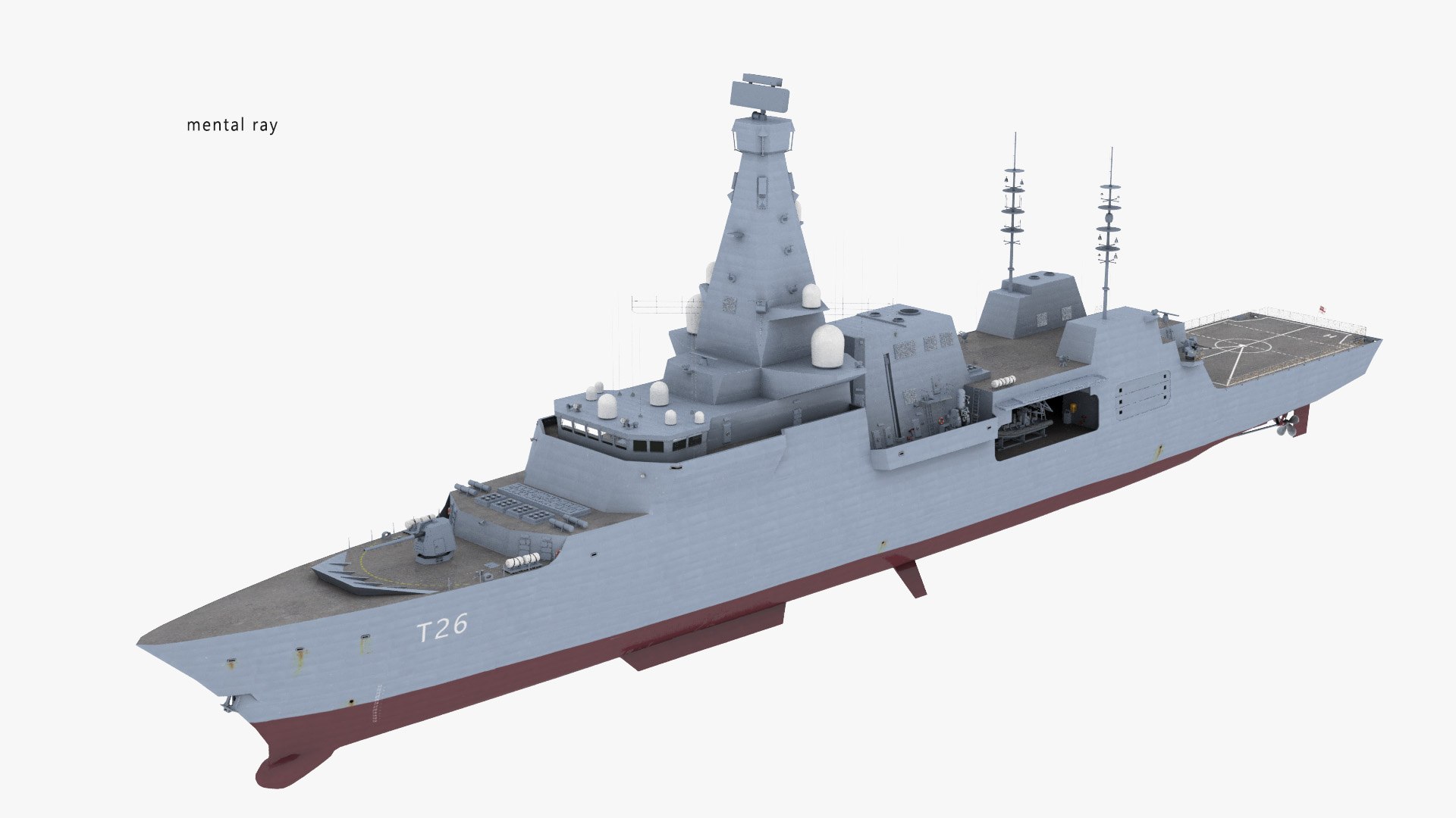 Type 26 frigate 3D model - TurboSquid 1222446