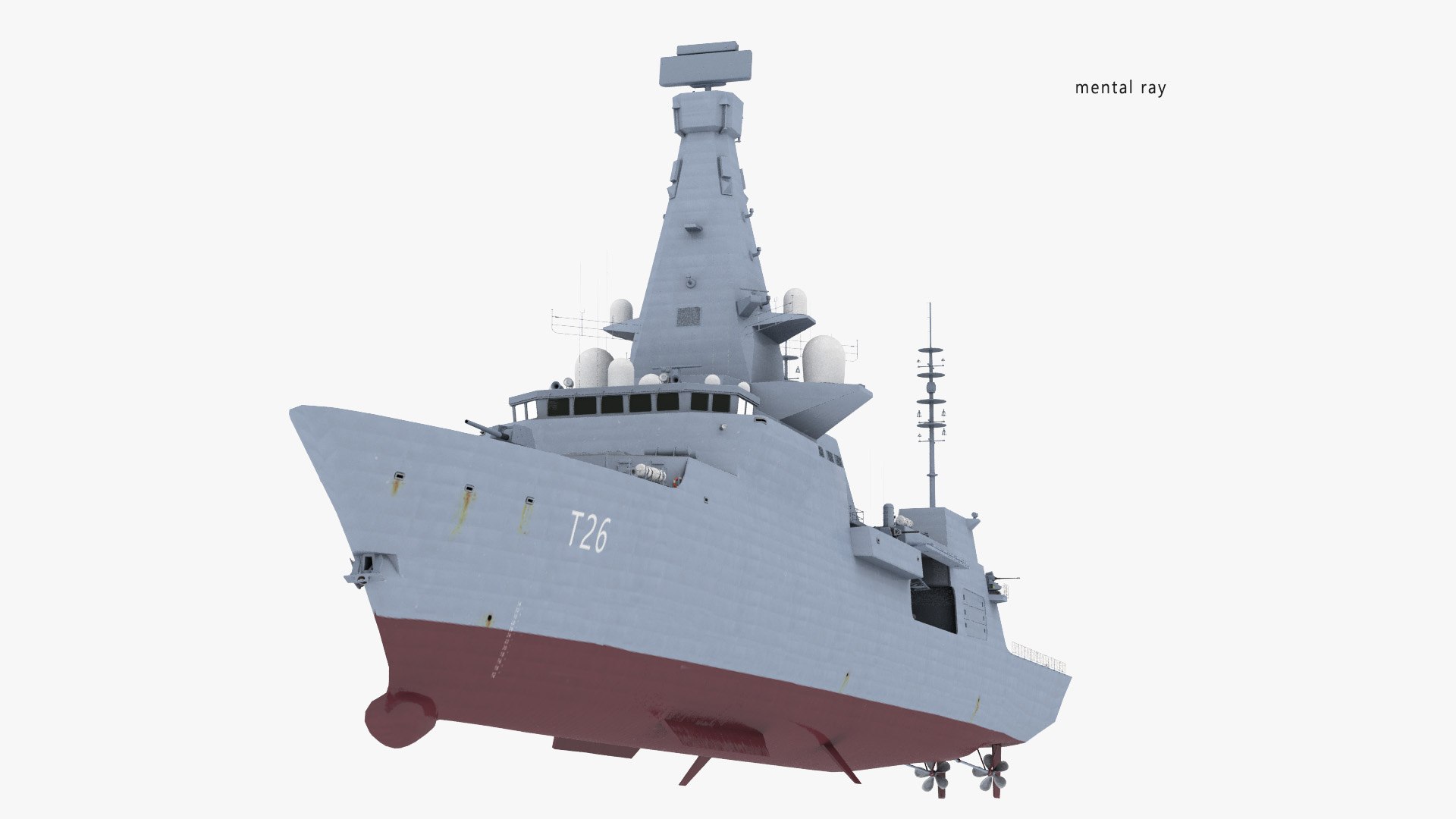 Type 26 frigate 3D model - TurboSquid 1222446