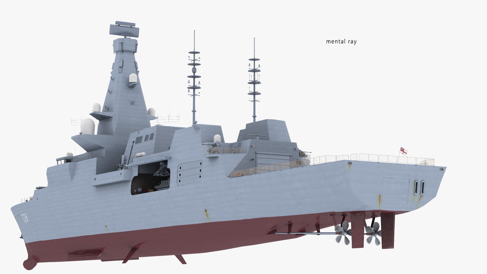 Type 26 frigate 3D model - TurboSquid 1222446