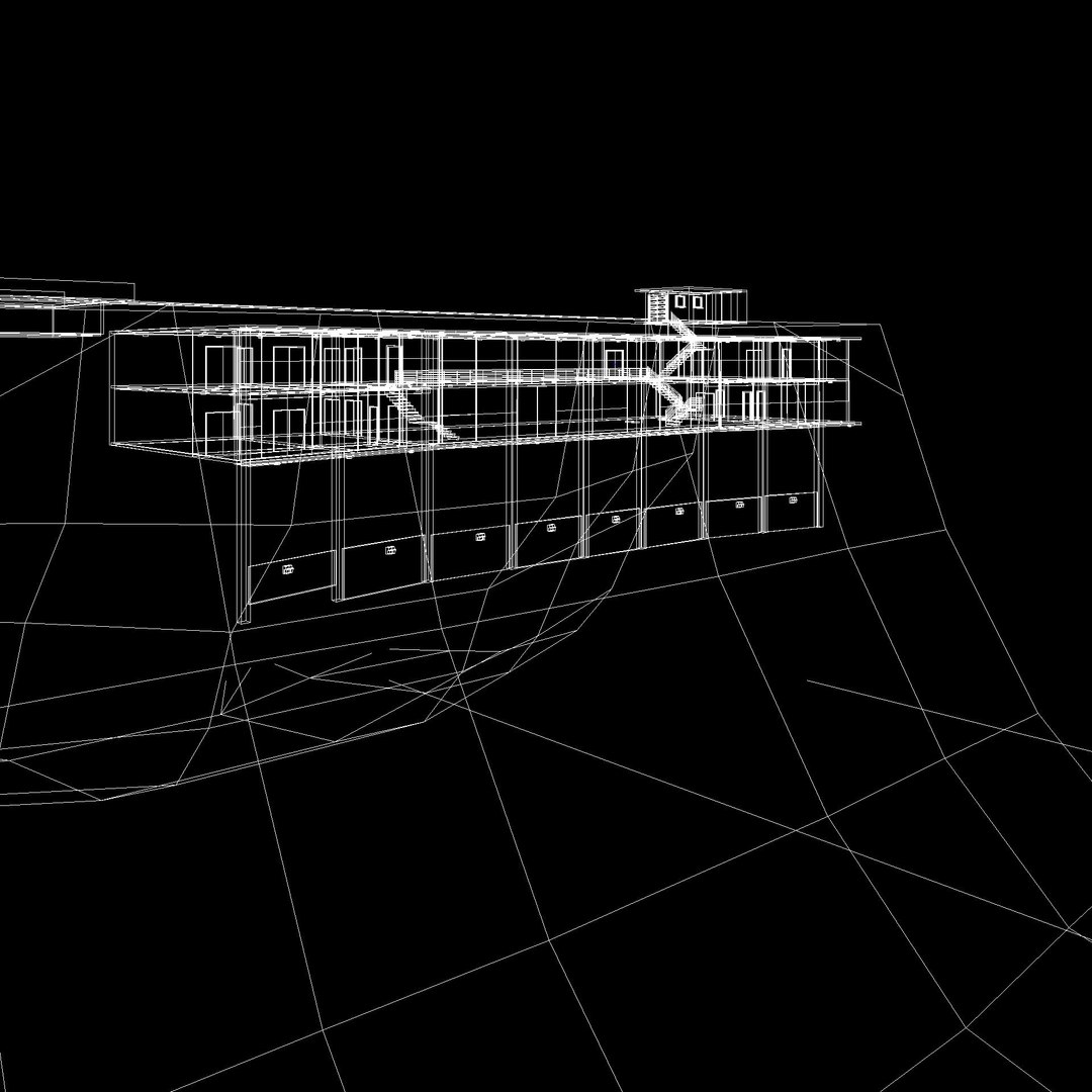 Revit Cliff House Model Model - TurboSquid 2013320