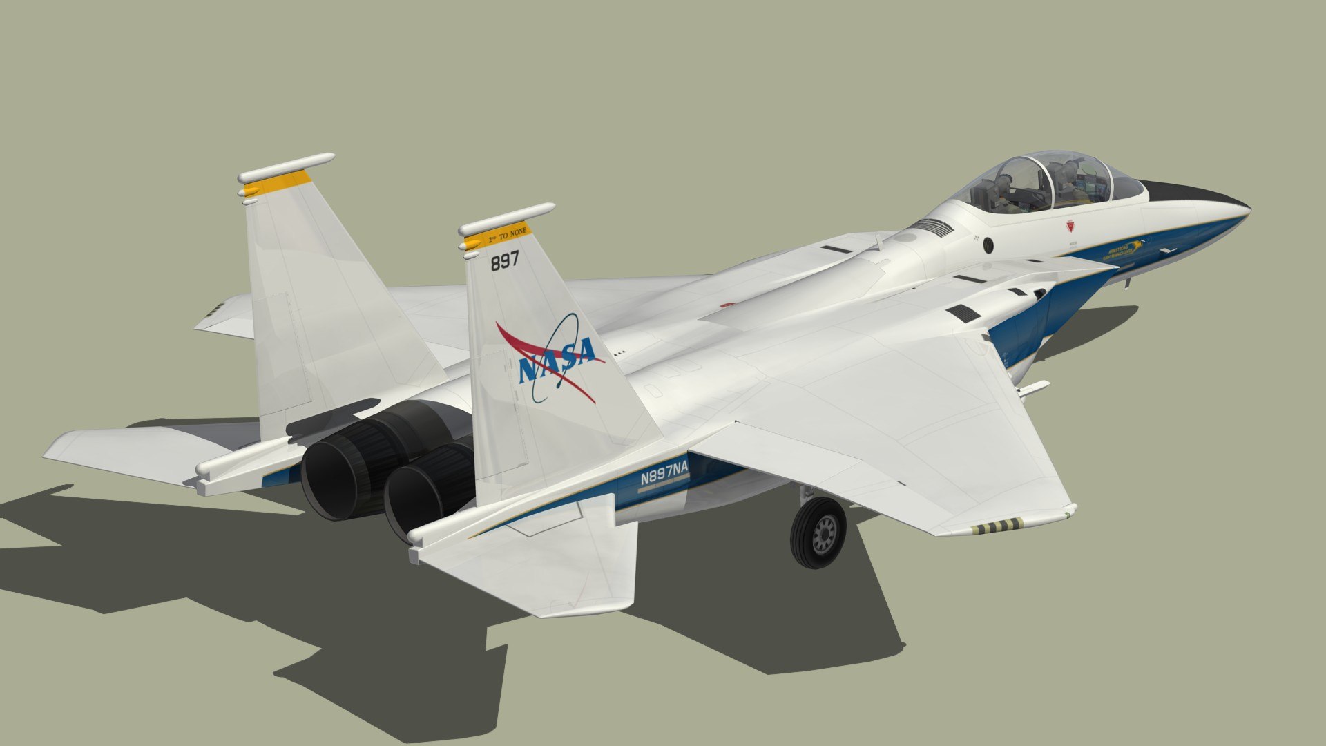 3D F15 Eagle NASA - TurboSquid 2194002