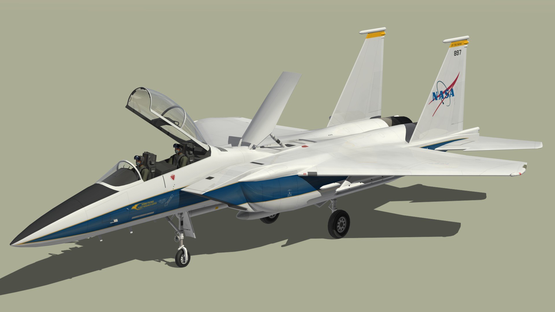 3D F15 Eagle NASA - TurboSquid 2194002
