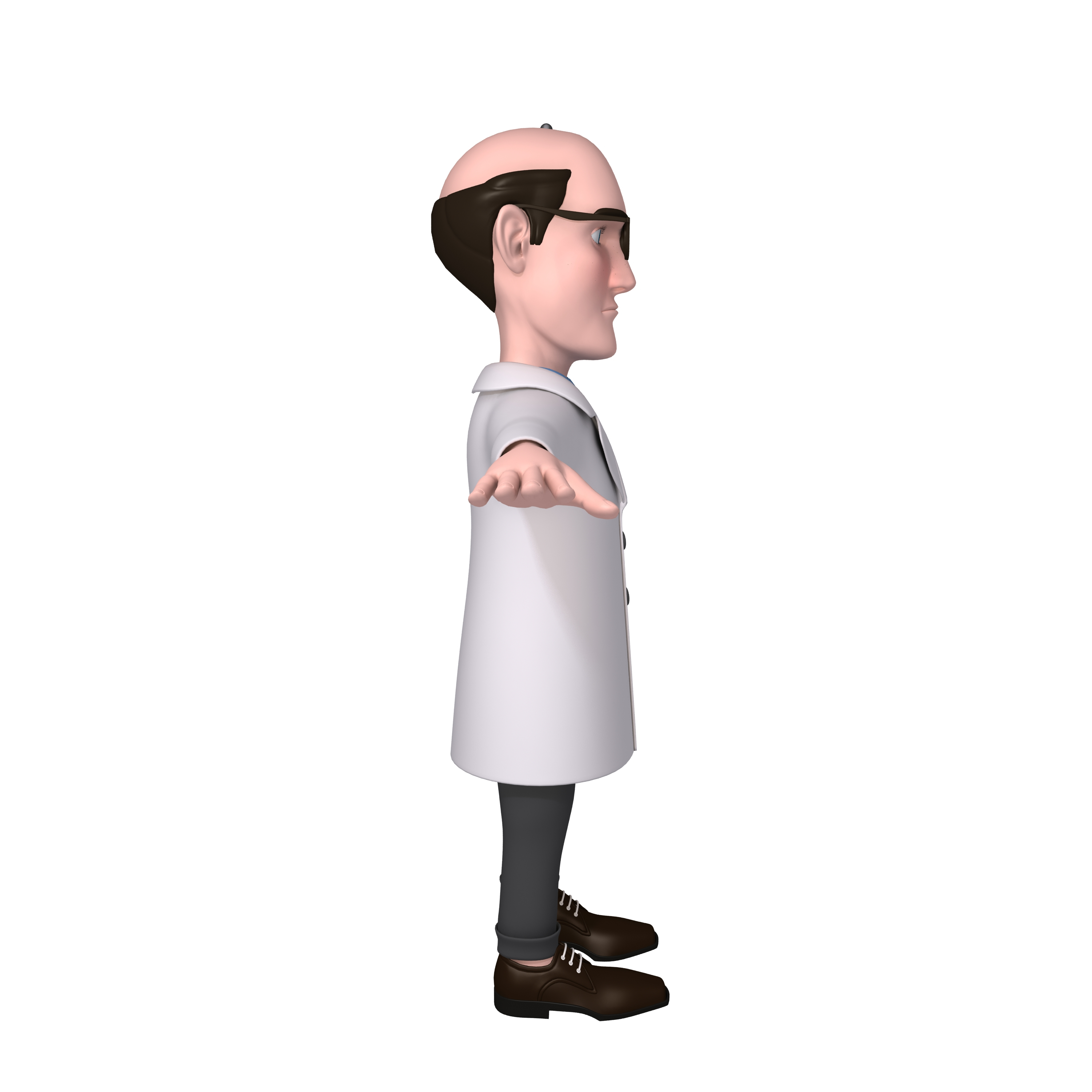 3D doctor cartoon 01 model - TurboSquid 1610684