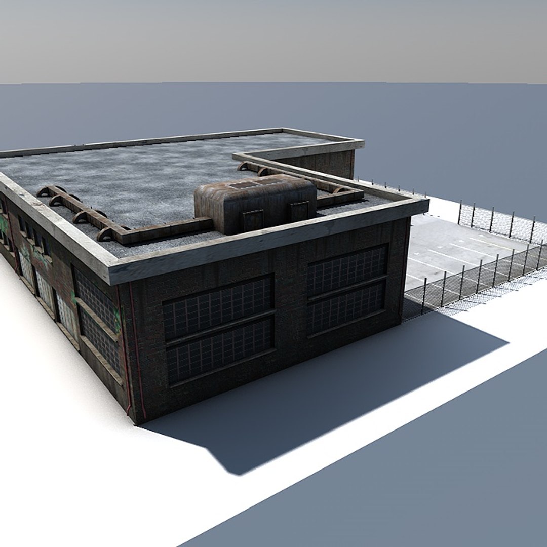 3d Old Factory Model