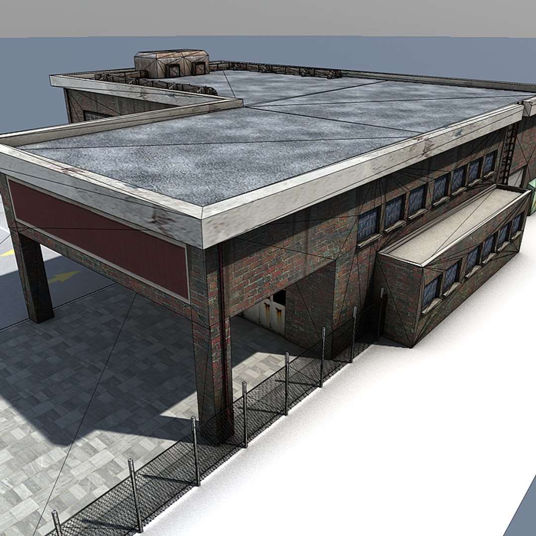 3d Old Factory Model