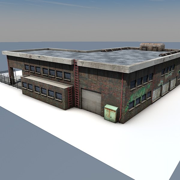 3d old factory model