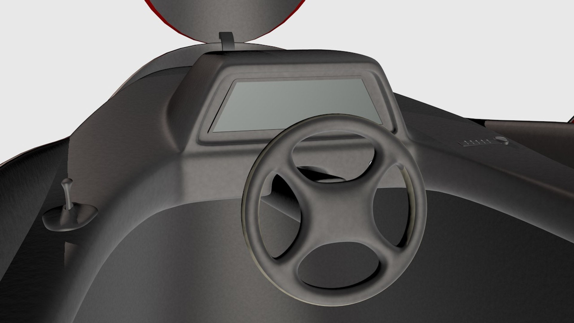 3d Model Of Car Racing Hovercraft