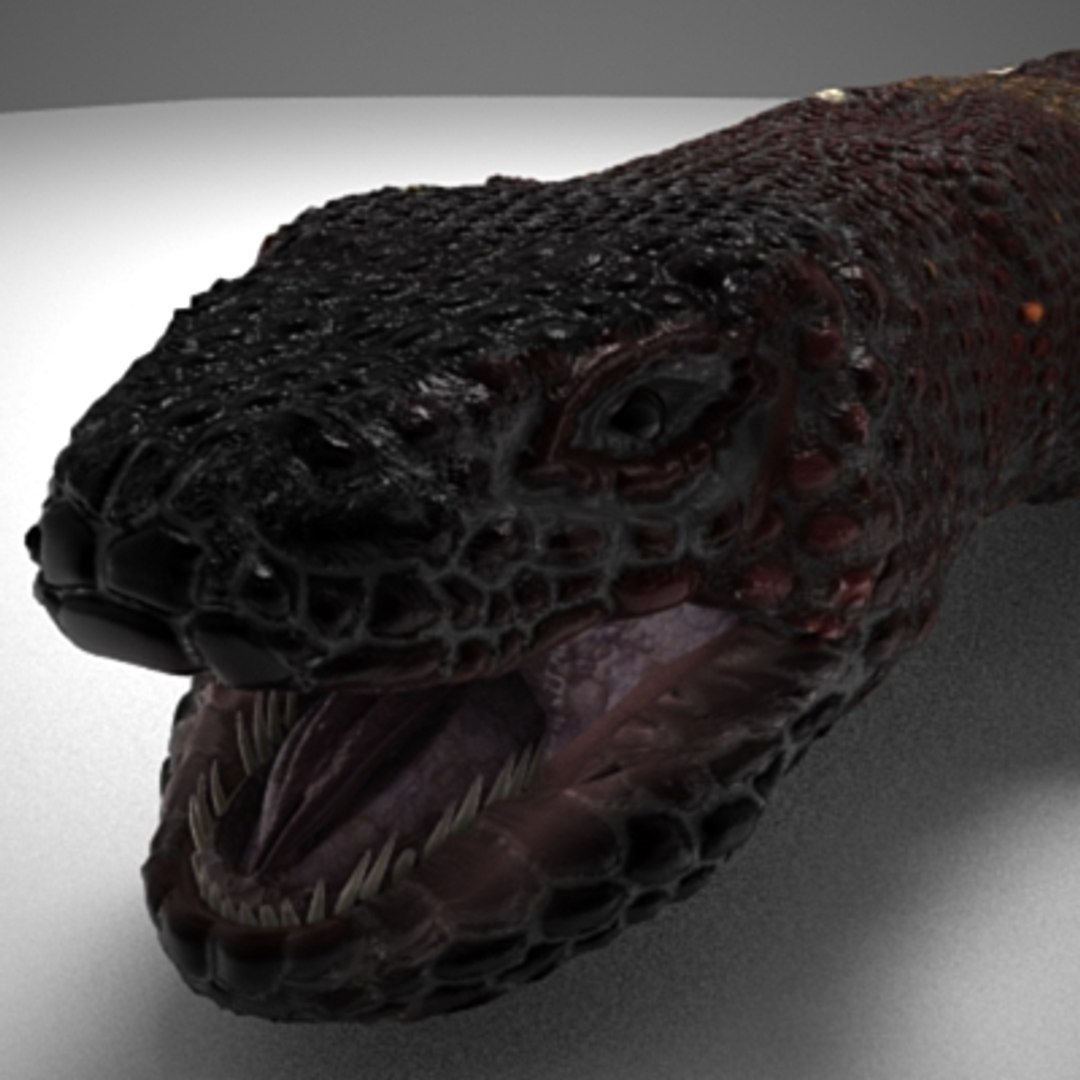 obj gila beaded lizard