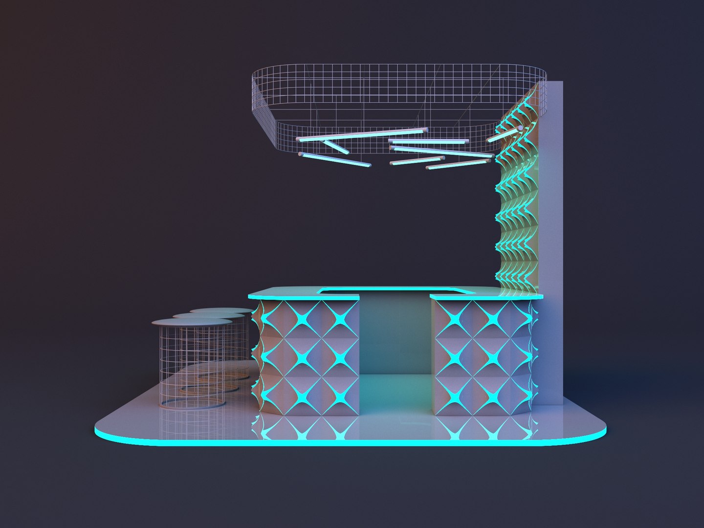 Space Futuristic Bar Model - TurboSquid 1915830