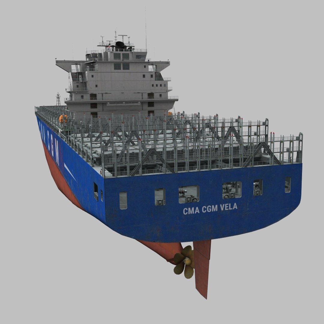 Real-time New Panamax Vtel 3D Model - TurboSquid 1204105