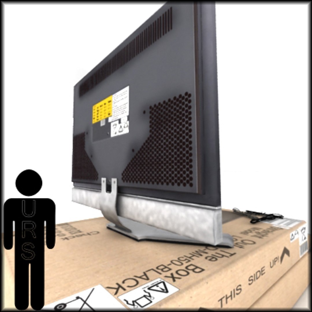 3d Flat Screen Television Box