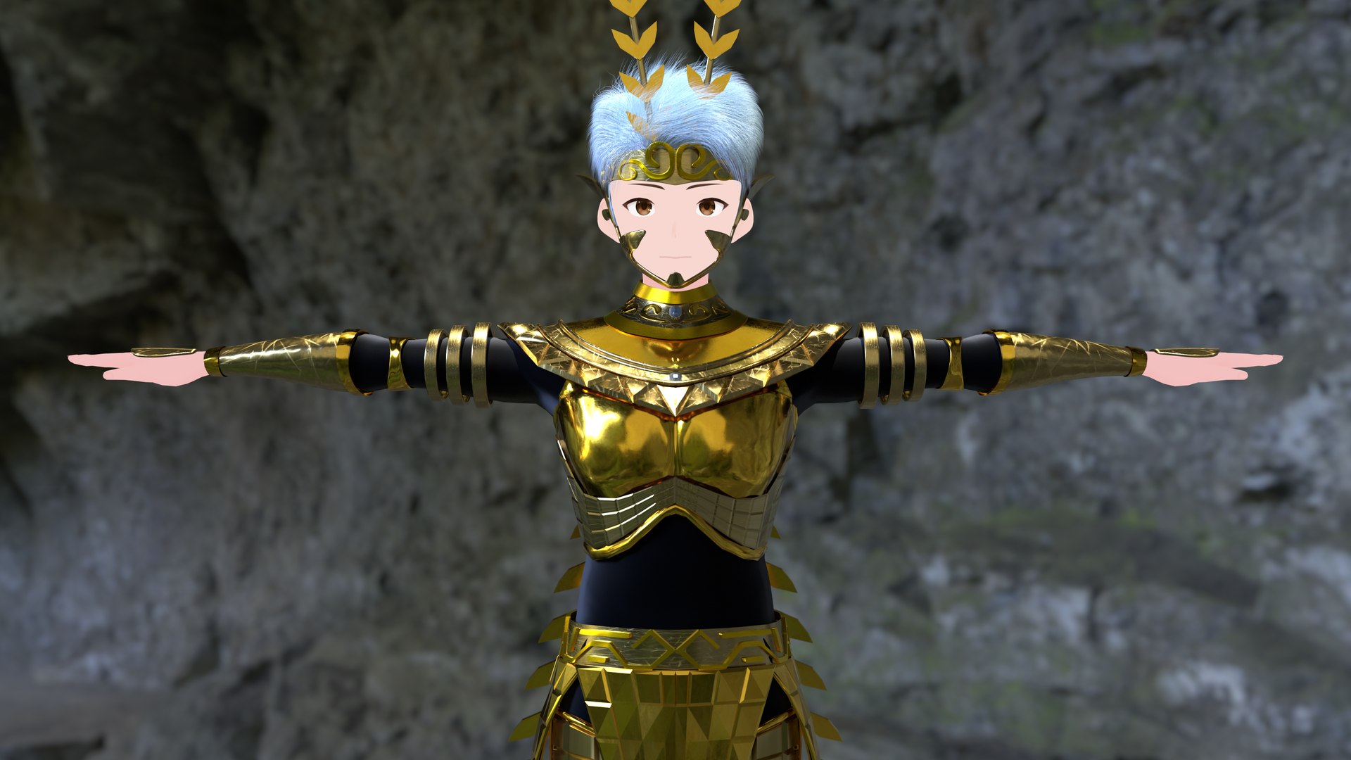 3D Model Golden Sun Go Kong Monkey King Freestyle MMD - TurboSquid 2338564