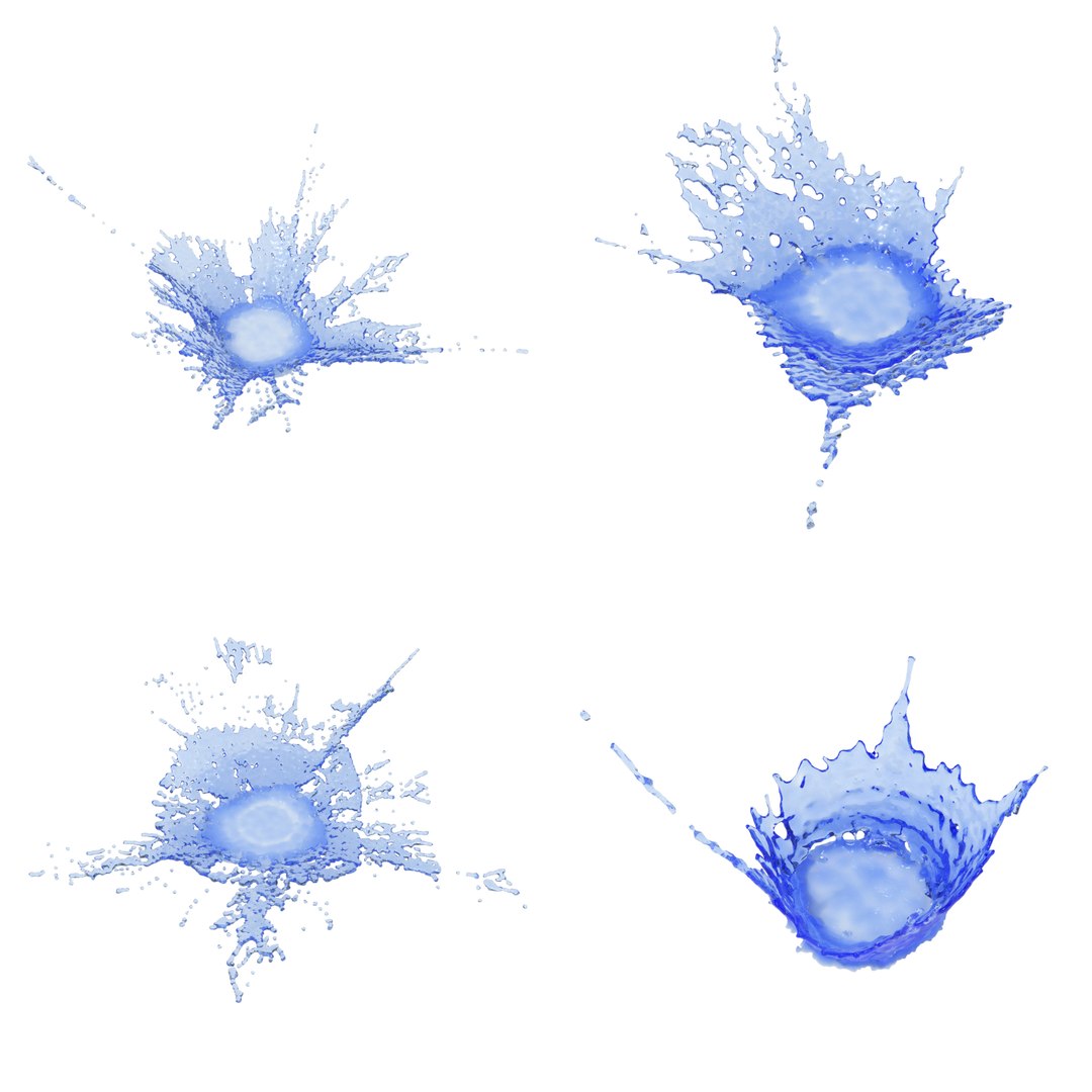 10 Water Splash Vol 1 3D Model - TurboSquid 2257777