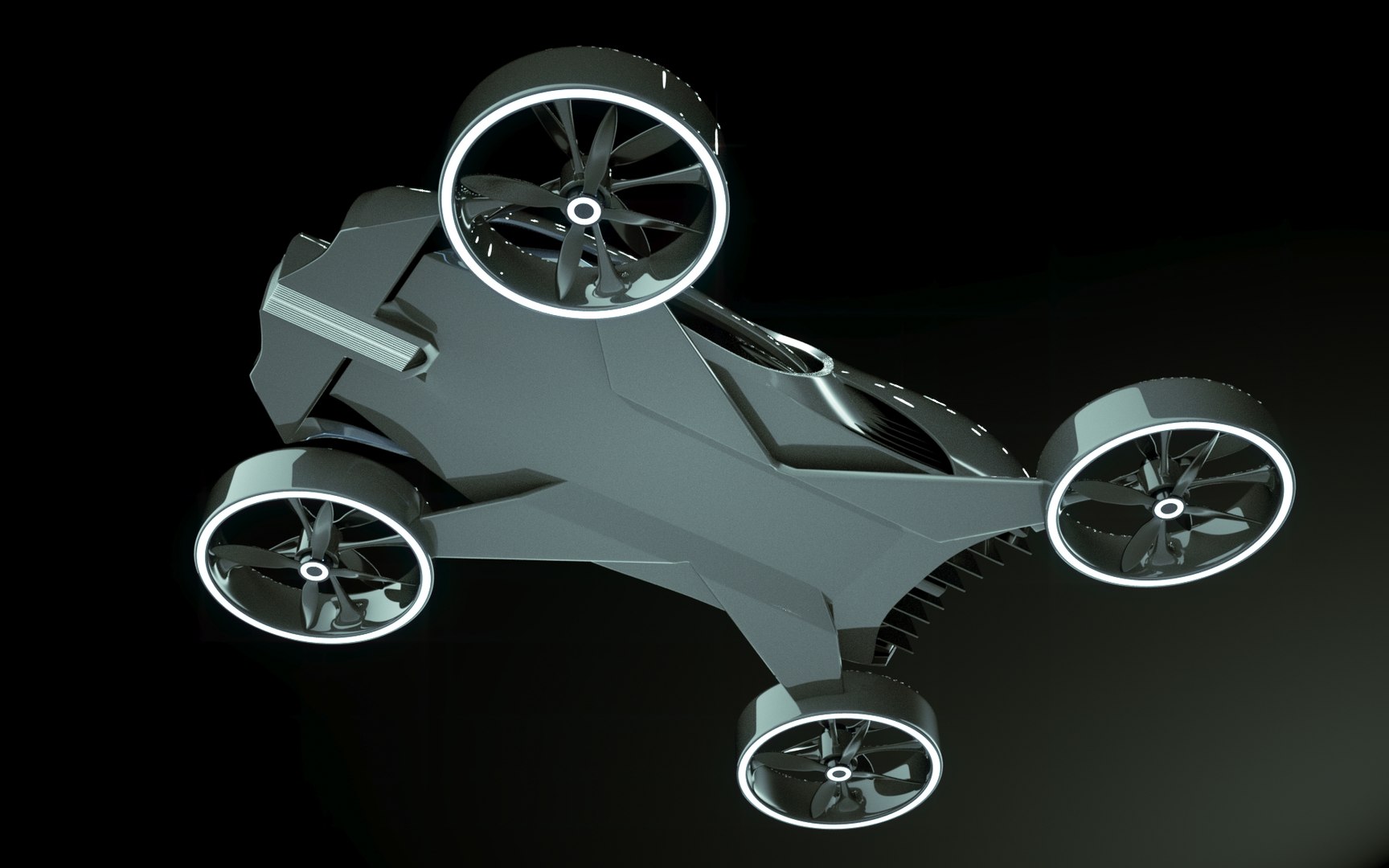Car Copter 3D Model - TurboSquid 1341232