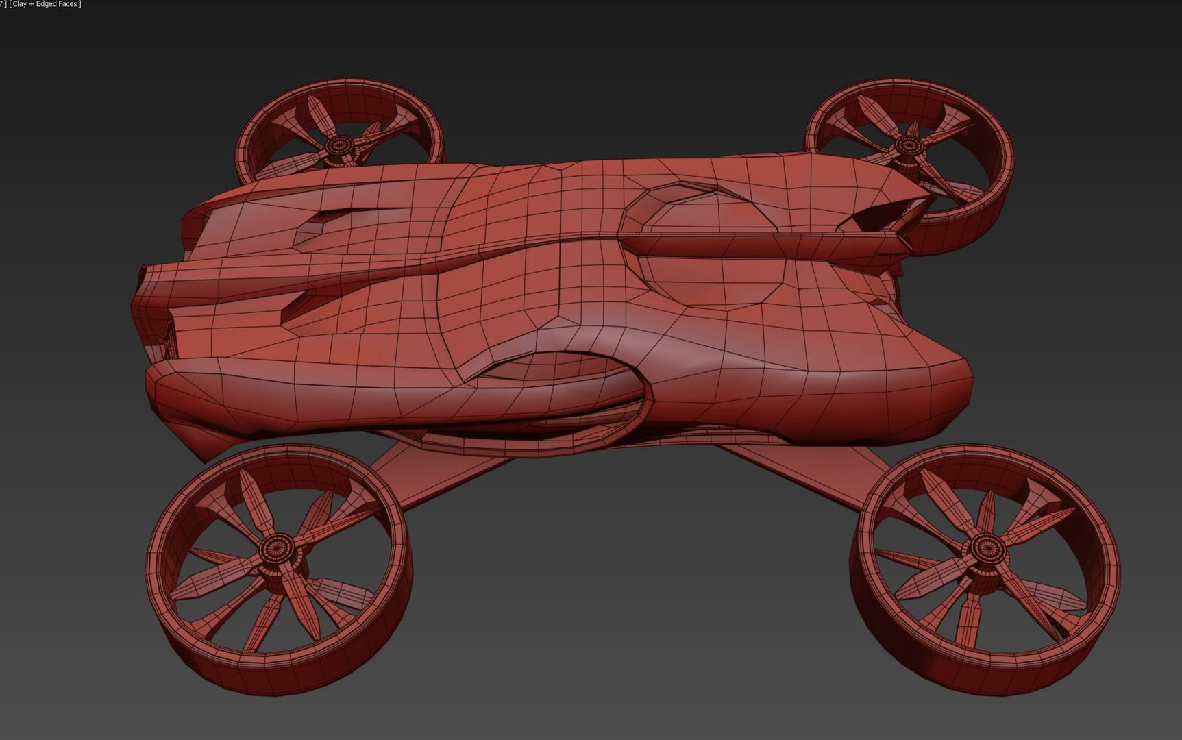 Car Copter 3D Model - TurboSquid 1341232