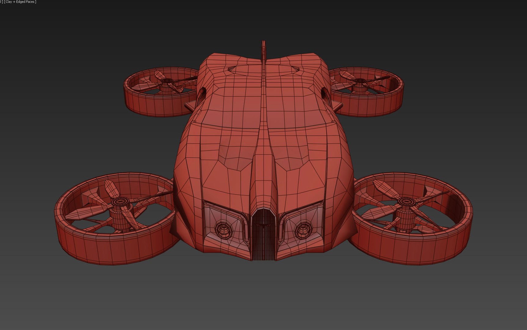 Car Copter 3D Model - TurboSquid 1341232