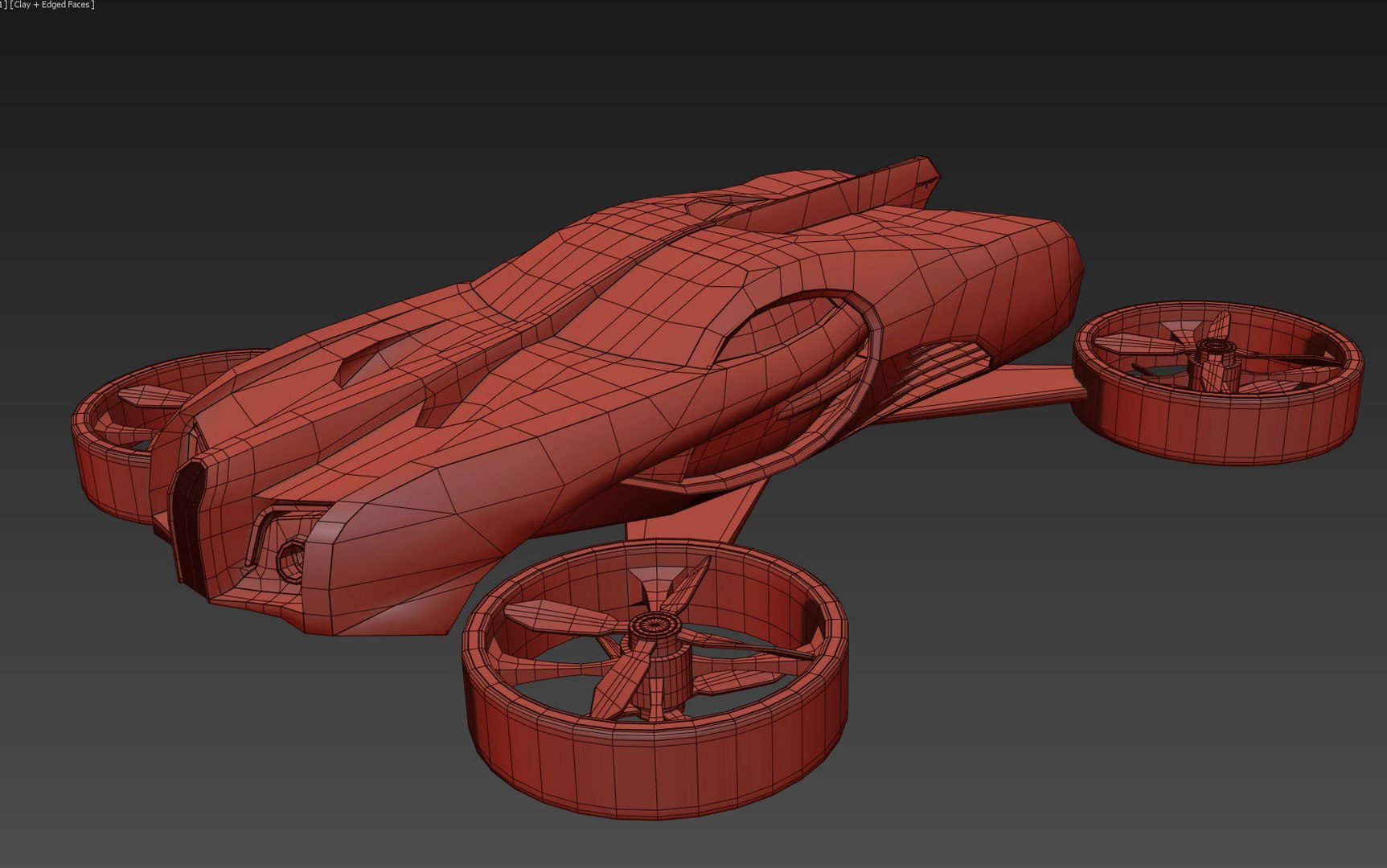 Car Copter 3D Model - TurboSquid 1341232