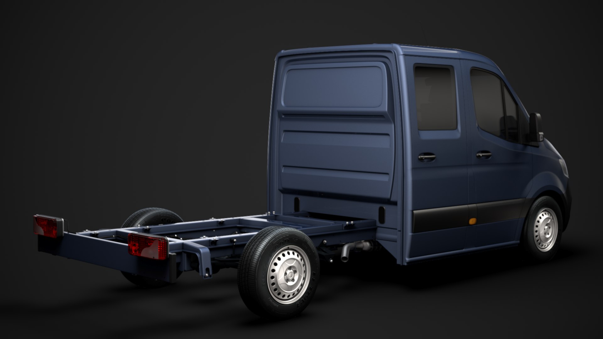 3D Freightliner Sprinter Chassis Crew - TurboSquid 1453879