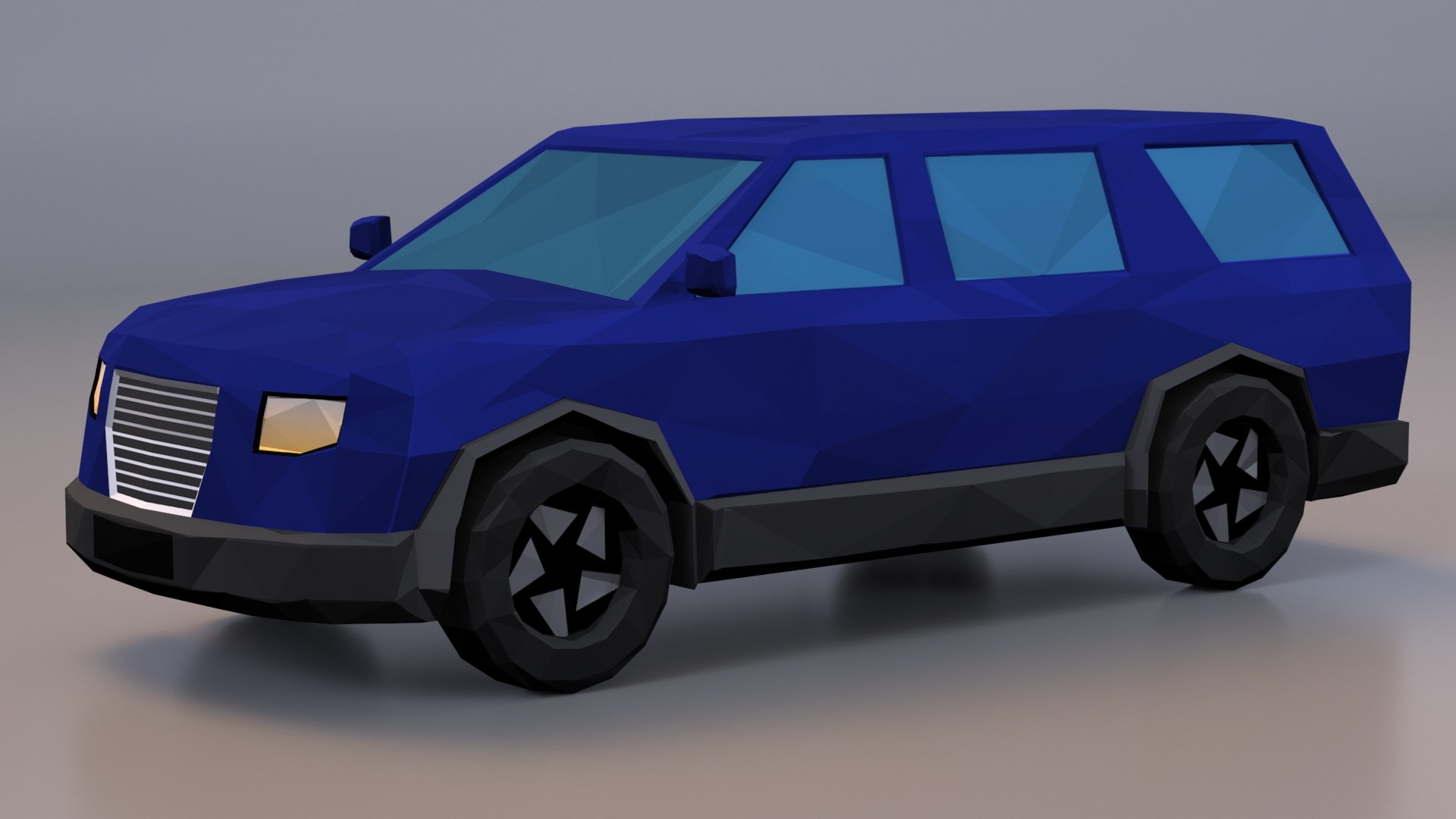 Low Poly Stylized Model SUV Model - TurboSquid 2273109