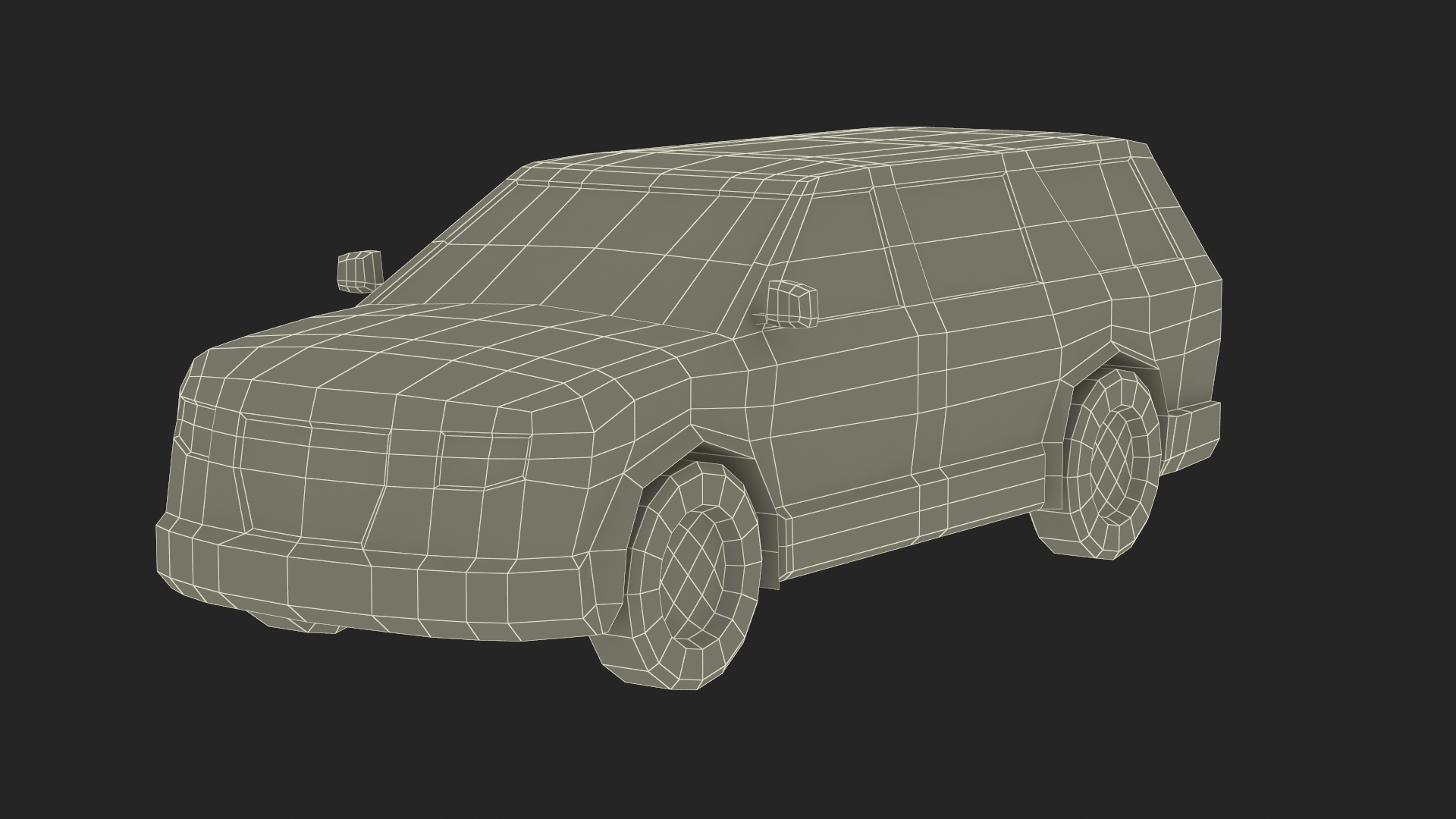Low Poly Stylized Model SUV Model - TurboSquid 2273109