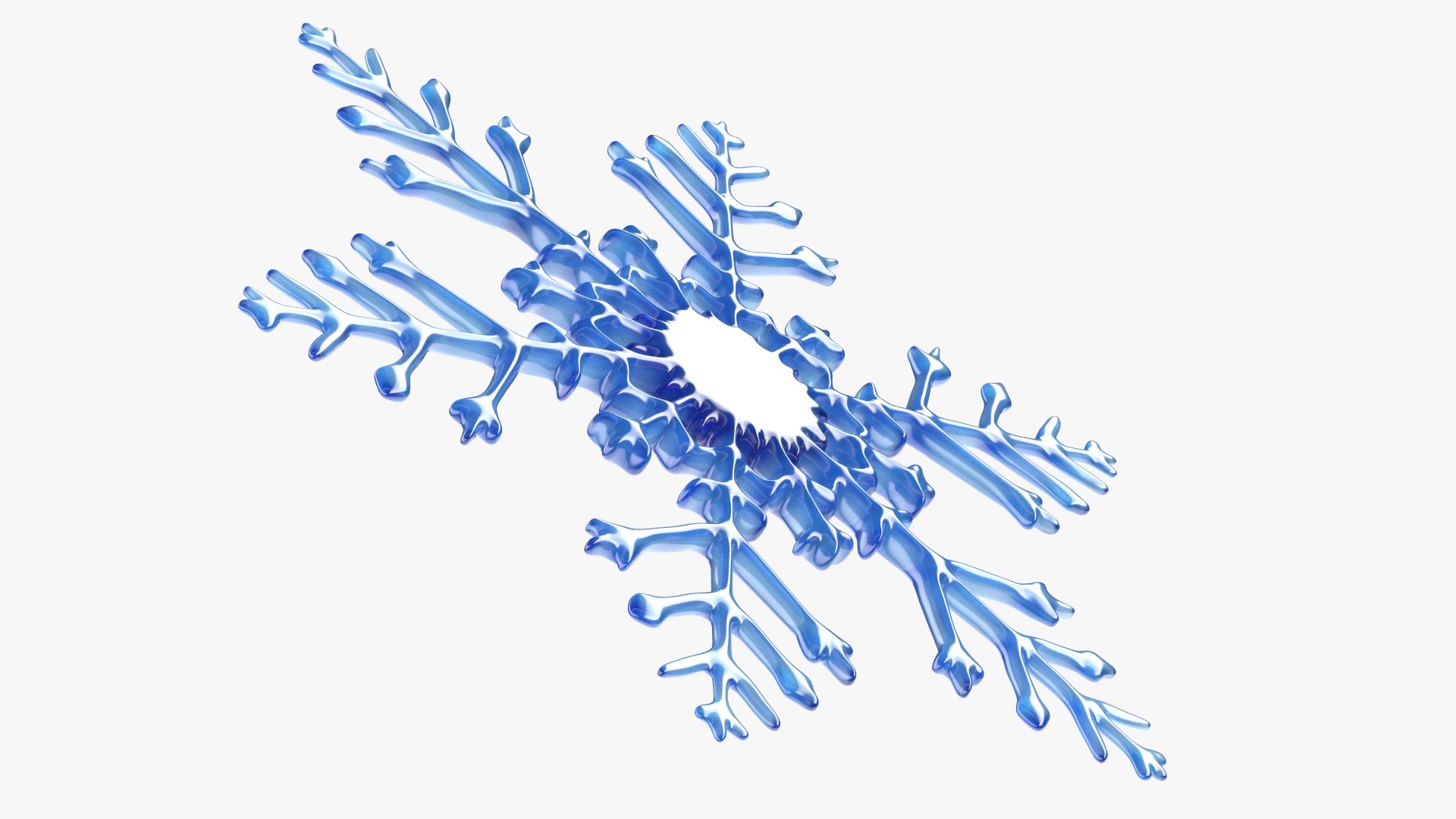 3D Snow Flake 3 - TurboSquid 1718721