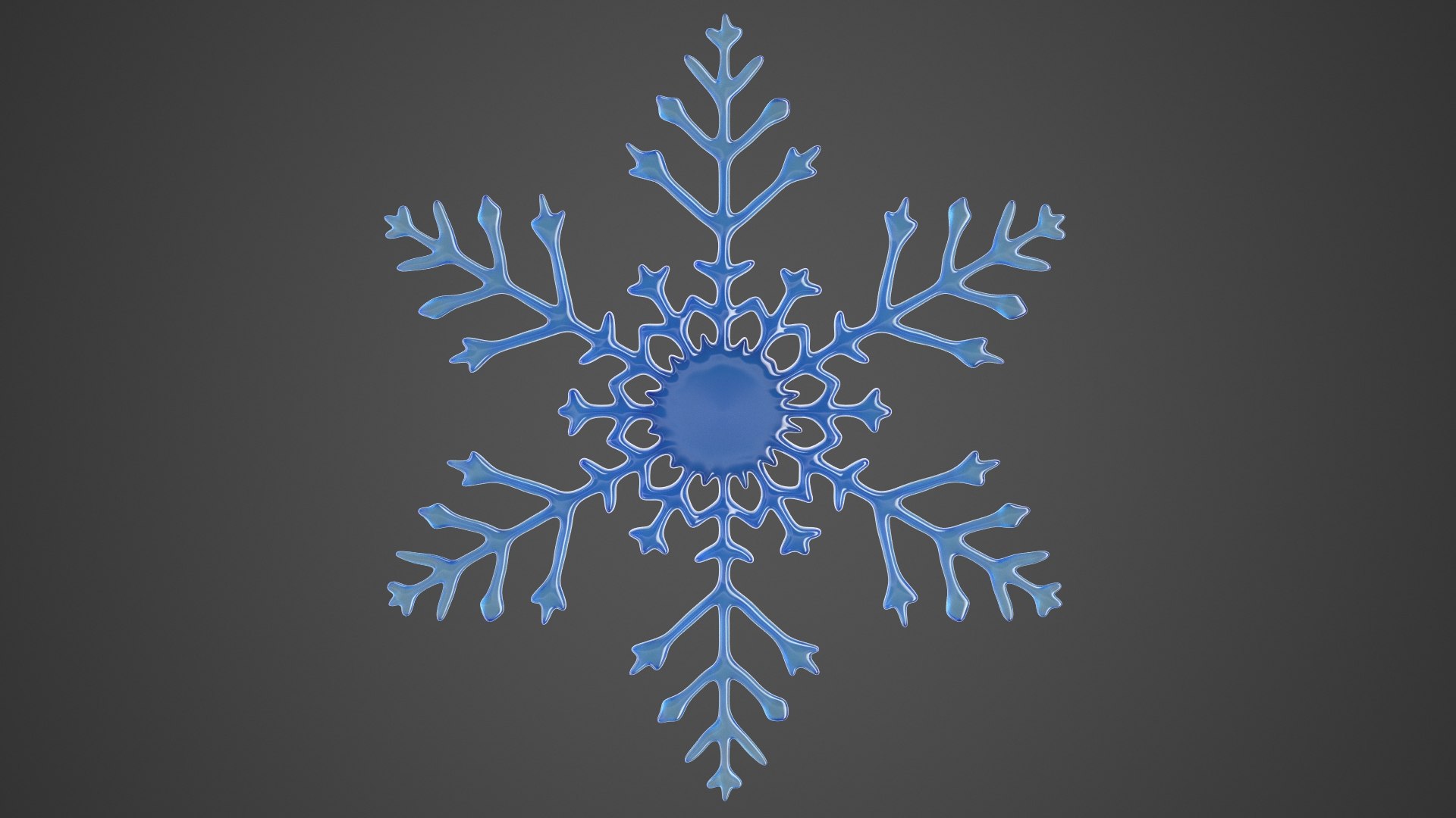 3D Snow Flake 3 - TurboSquid 1718721