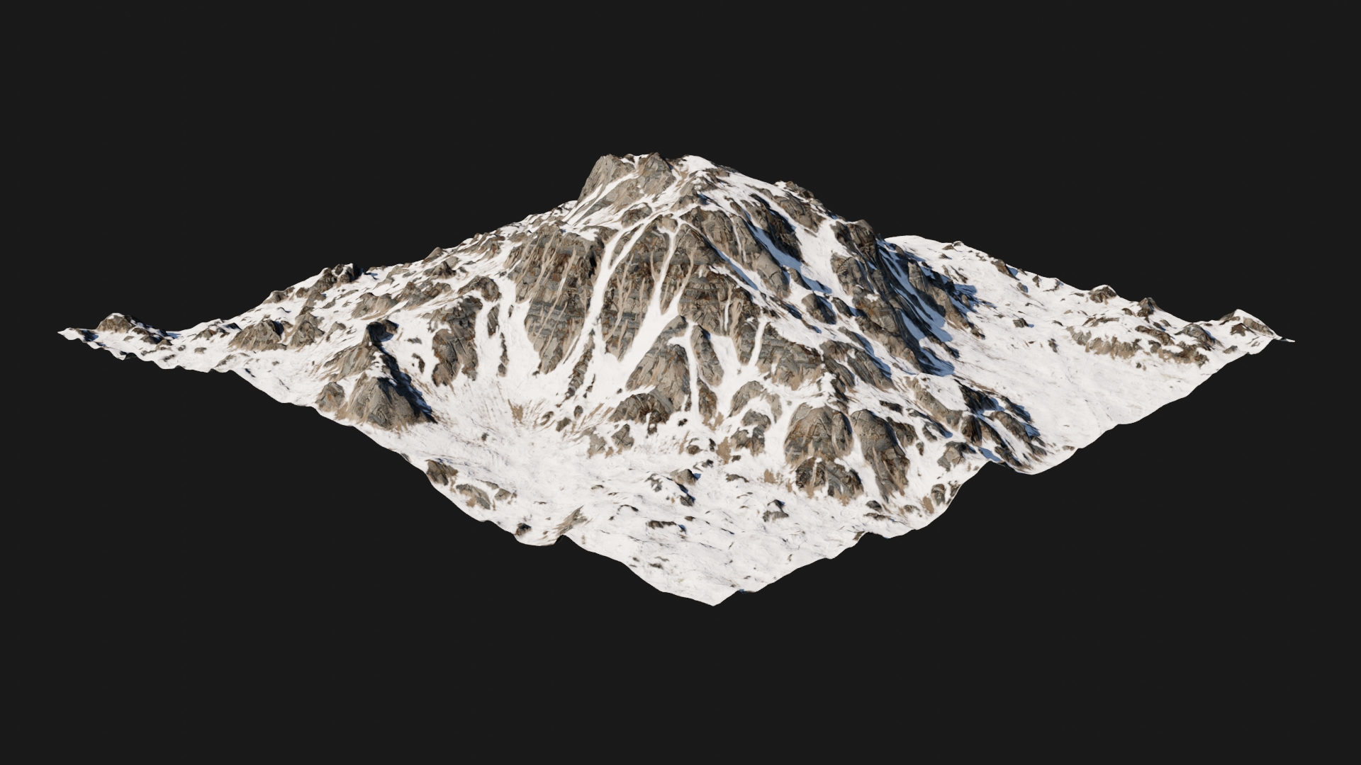 Snowy Mountain Ex15 Model - TurboSquid 2083266