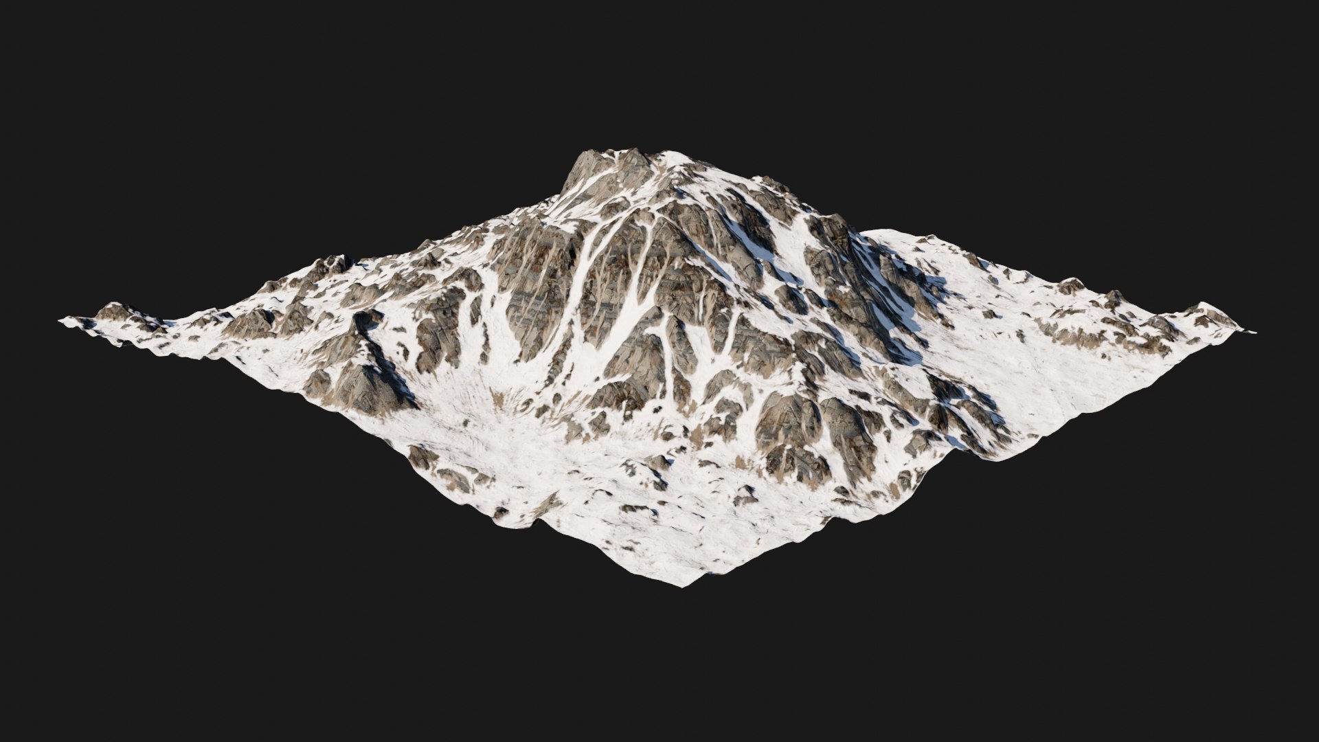 Snowy Mountain Ex15 Model - TurboSquid 2083266