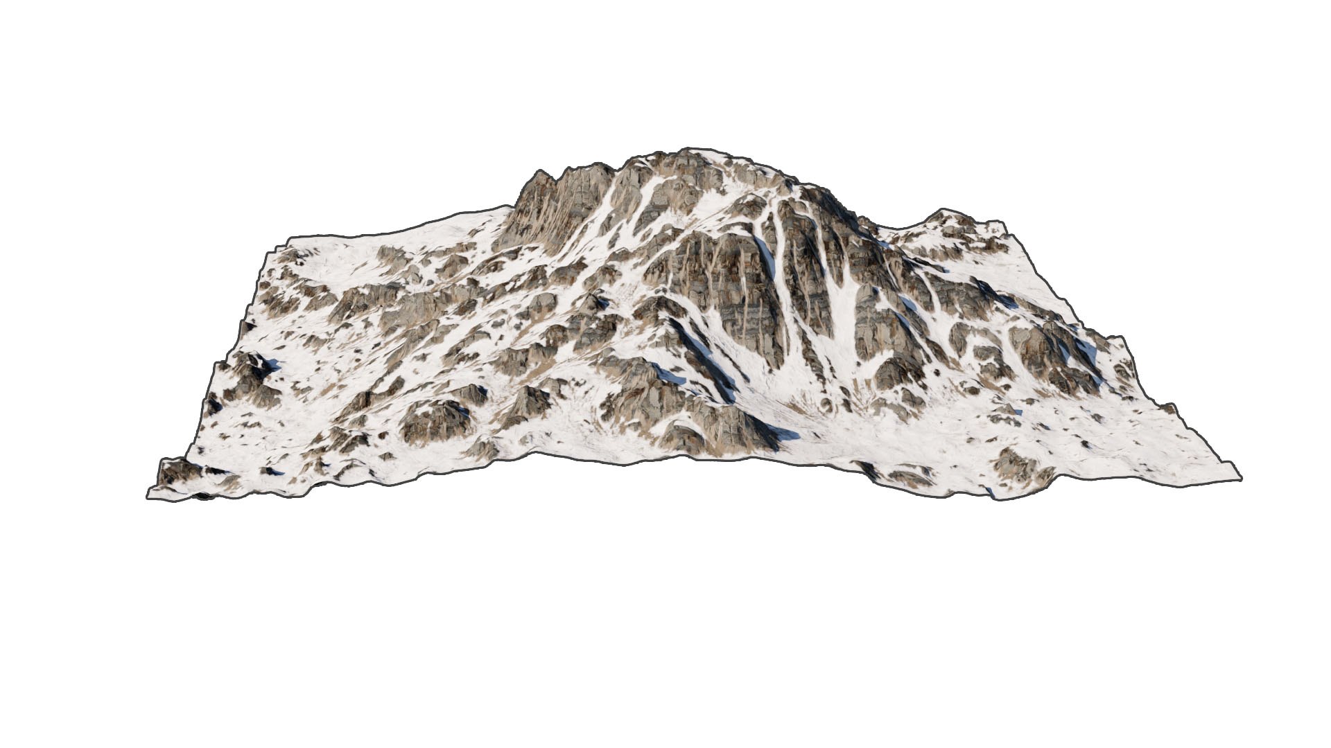 Snowy Mountain Ex15 Model - TurboSquid 2083266