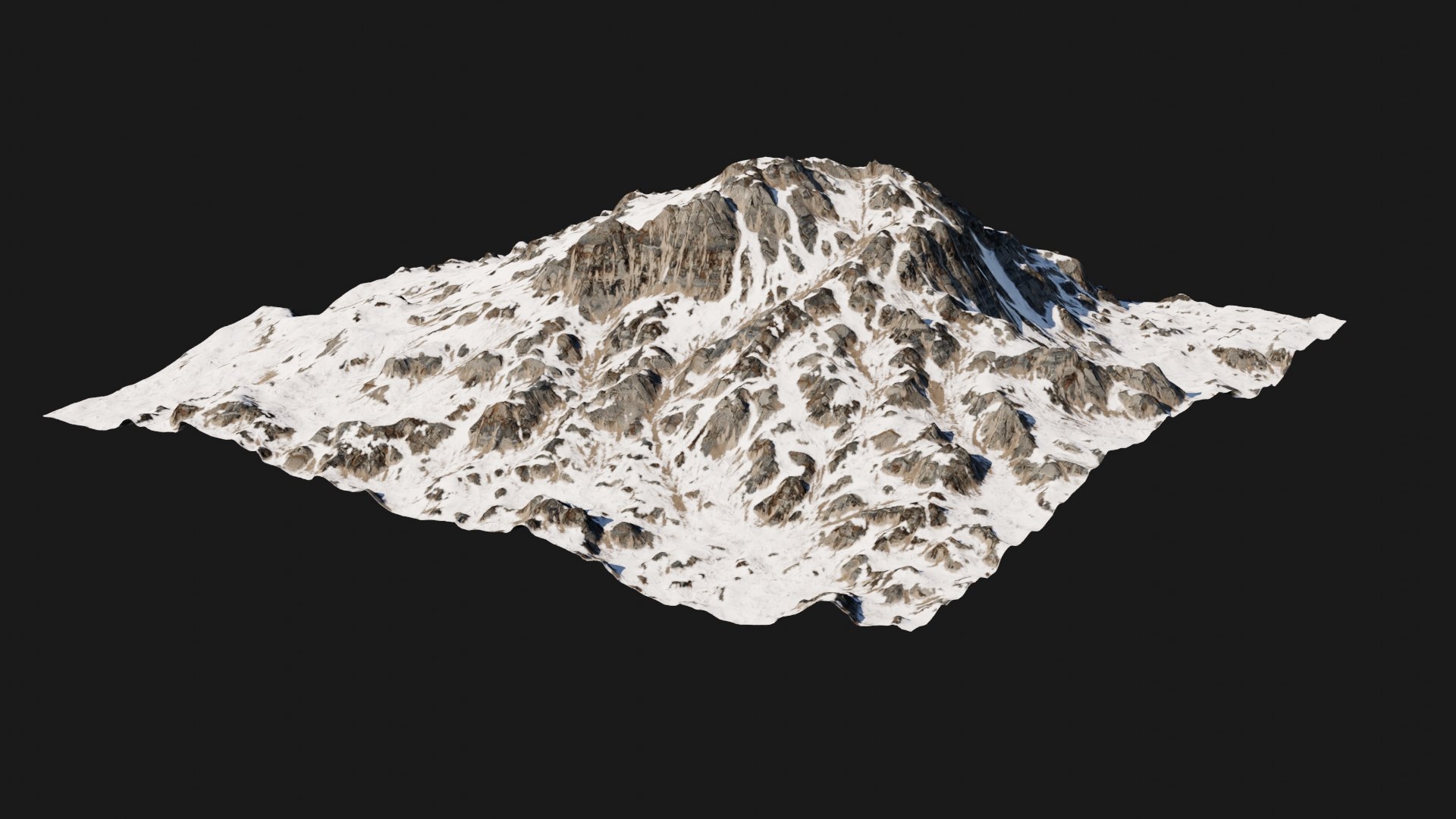 Snowy Mountain Ex15 Model - TurboSquid 2083266