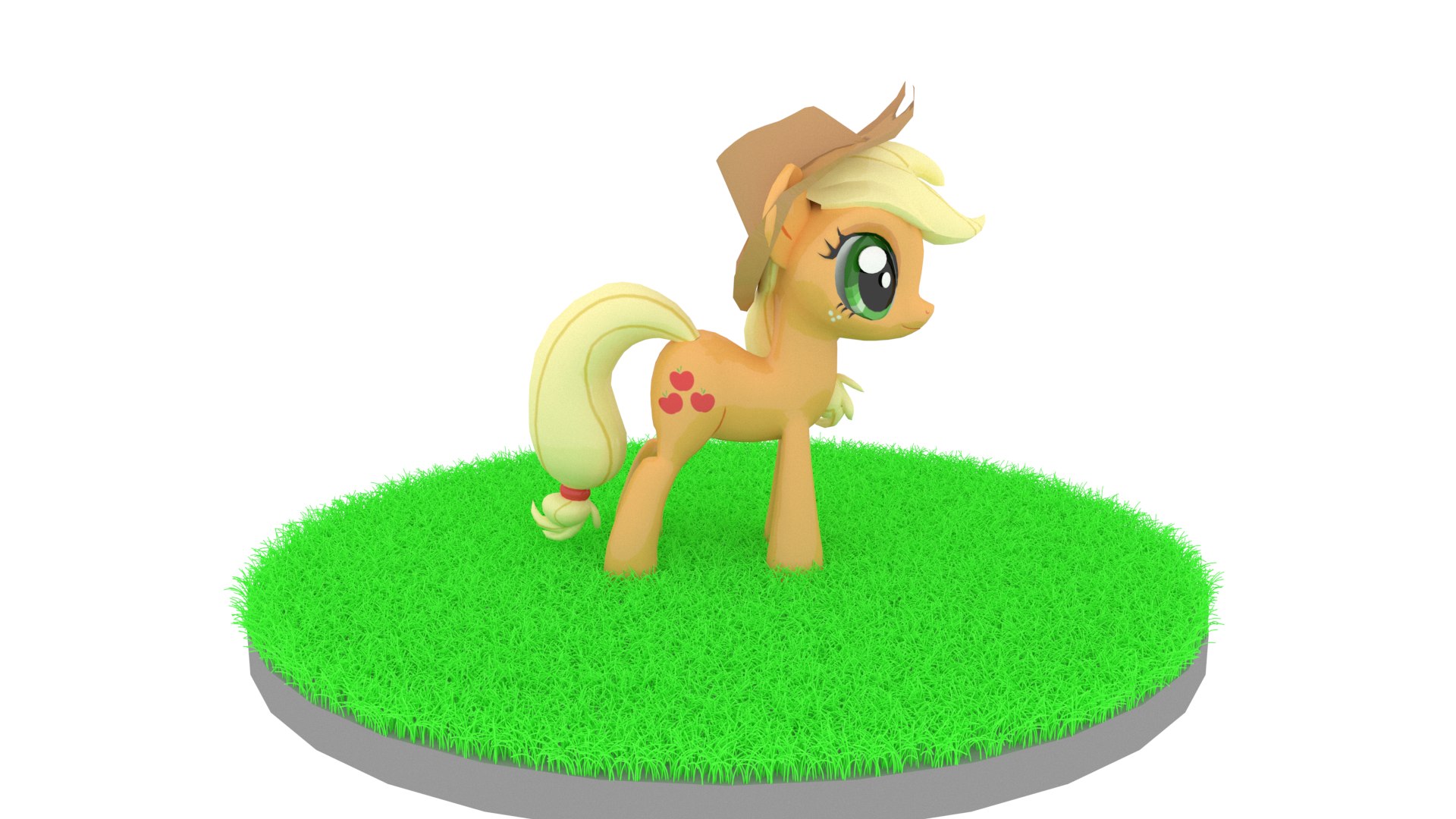 3D Lowpoly Yellow Pony Rigged - TurboSquid 2020017