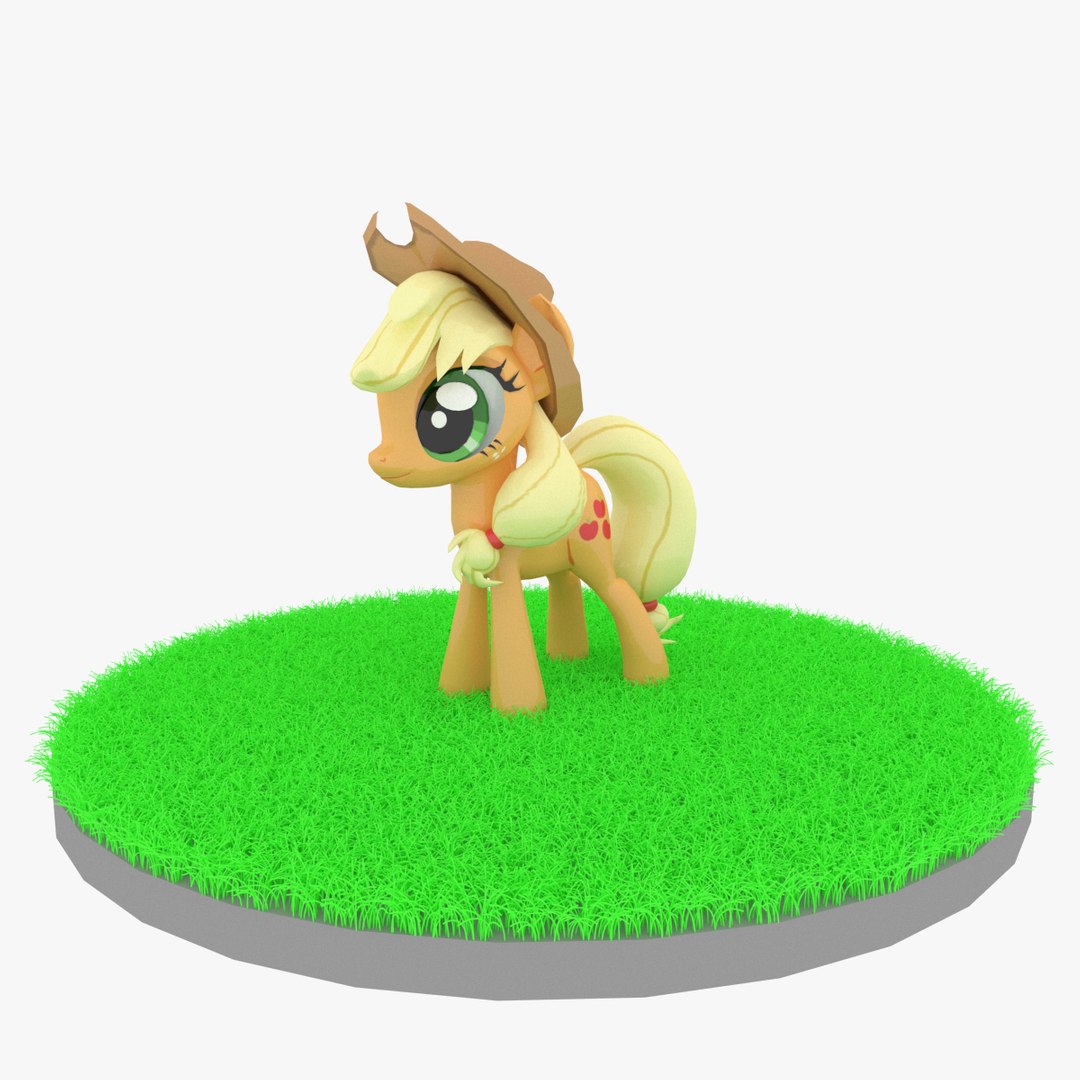 3D Lowpoly Yellow Pony Rigged - TurboSquid 2020017