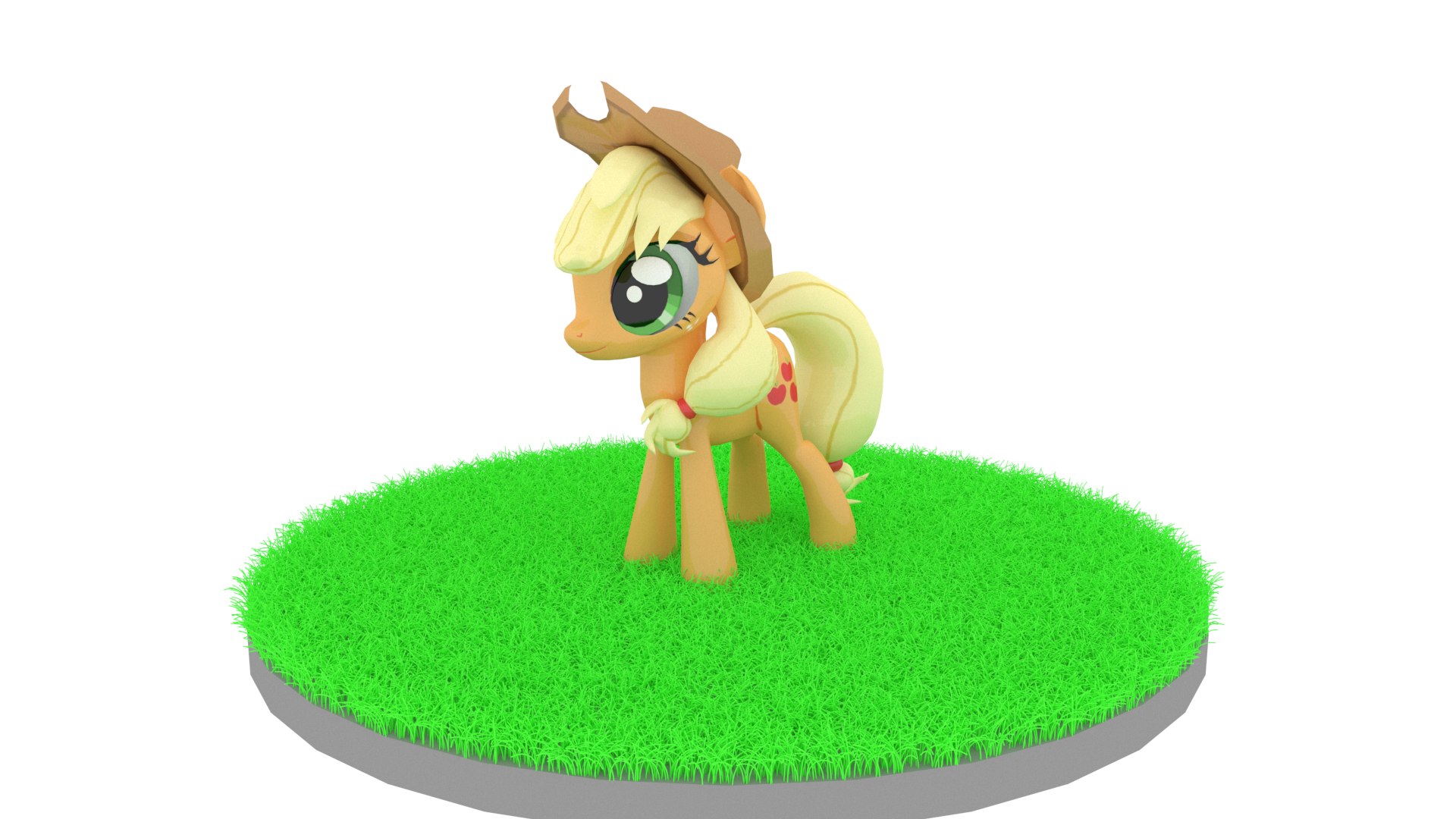 3D Lowpoly Yellow Pony Rigged - TurboSquid 2020017