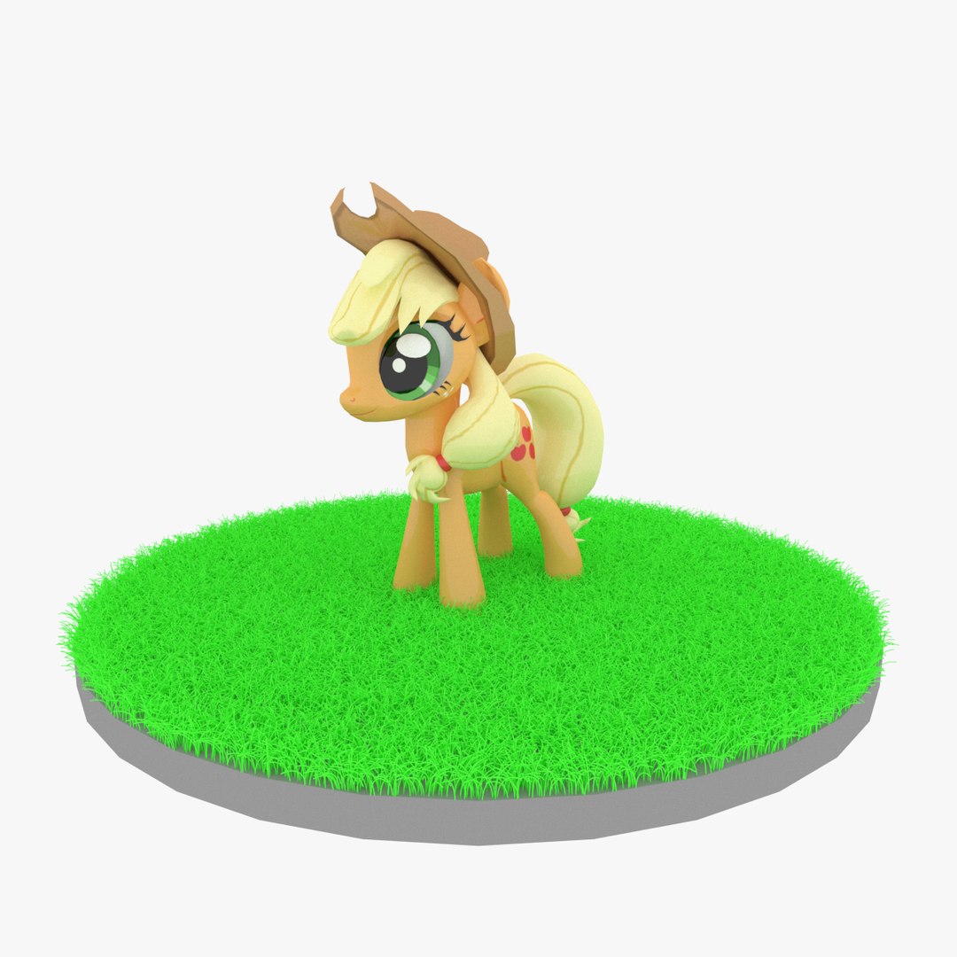 3D Lowpoly Yellow Pony Rigged - TurboSquid 2020017