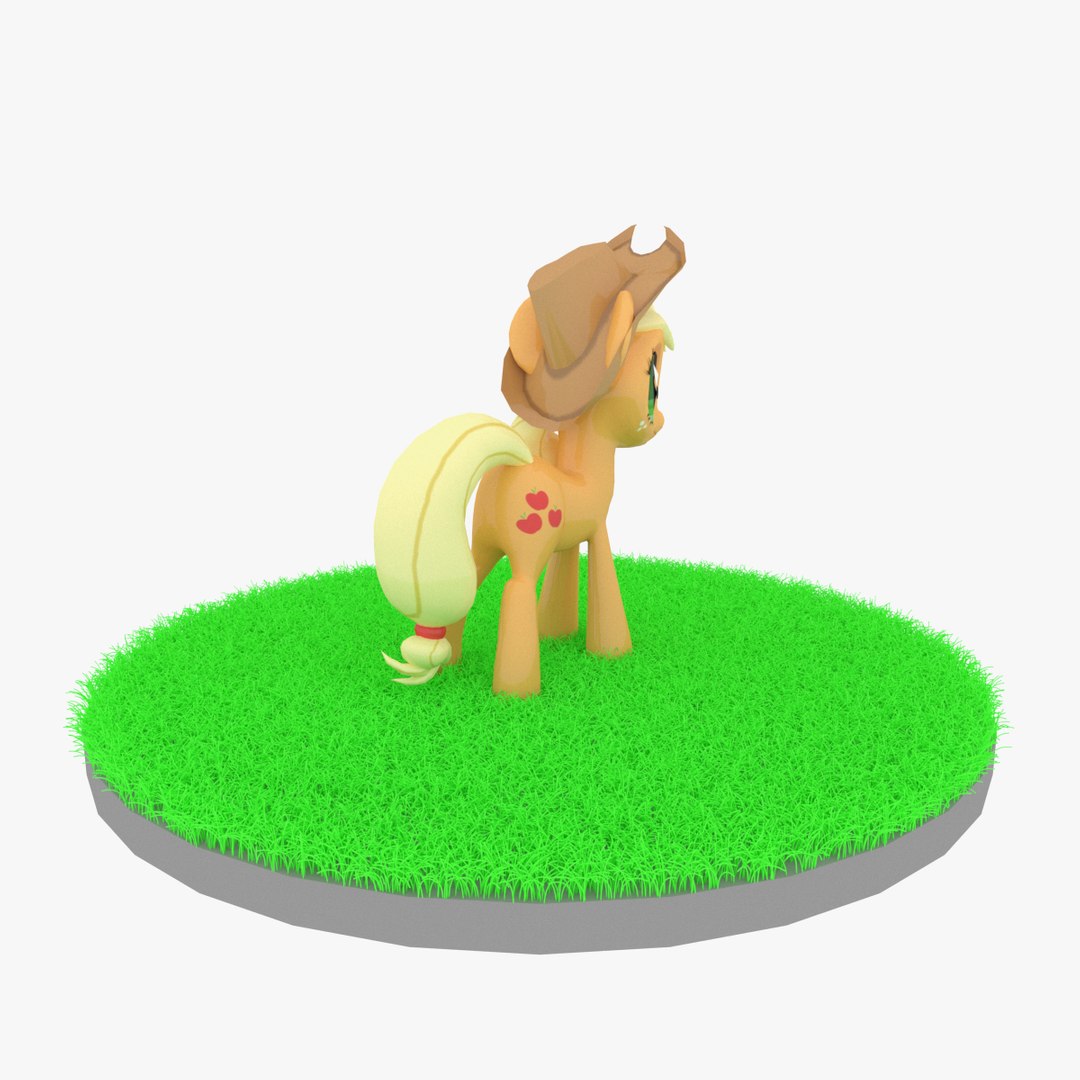 3D Lowpoly Yellow Pony Rigged - TurboSquid 2020017
