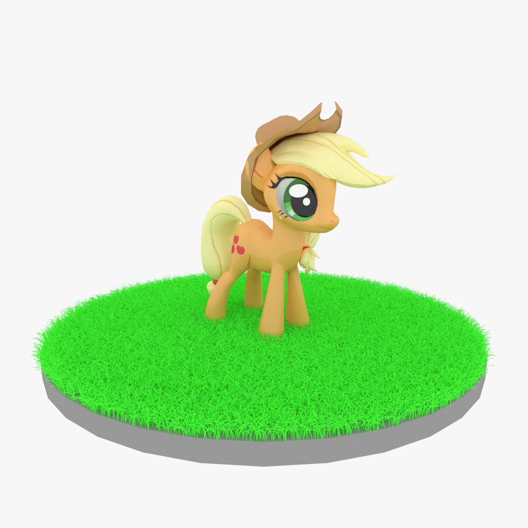 3D Lowpoly Yellow Pony Rigged - TurboSquid 2020017
