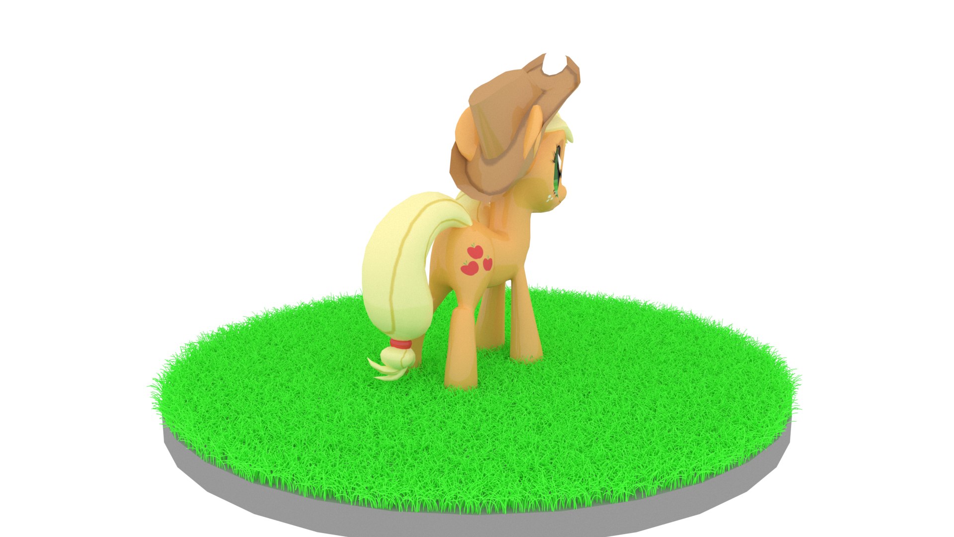 3D Lowpoly Yellow Pony Rigged - TurboSquid 2020017
